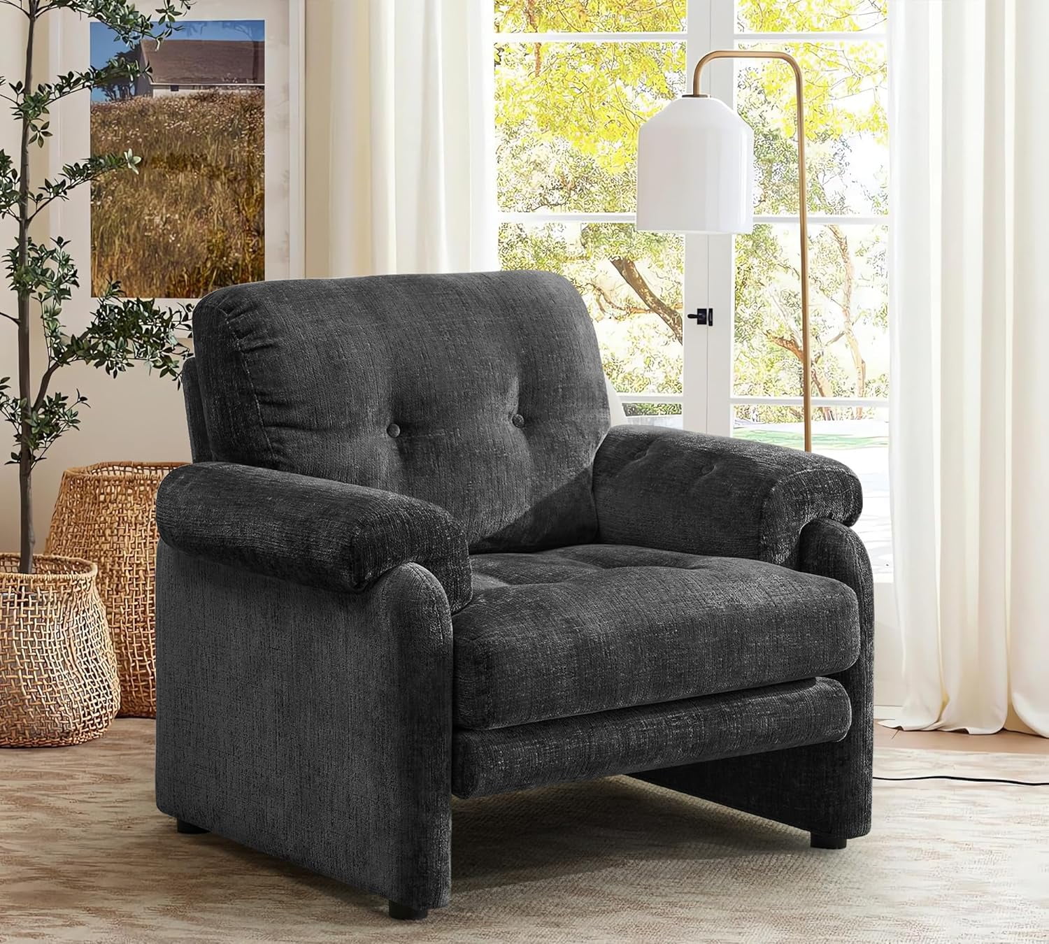 ojinbgh Oversized Accent Chair 38.6" Wide Accent Chairs for Living Room ...
