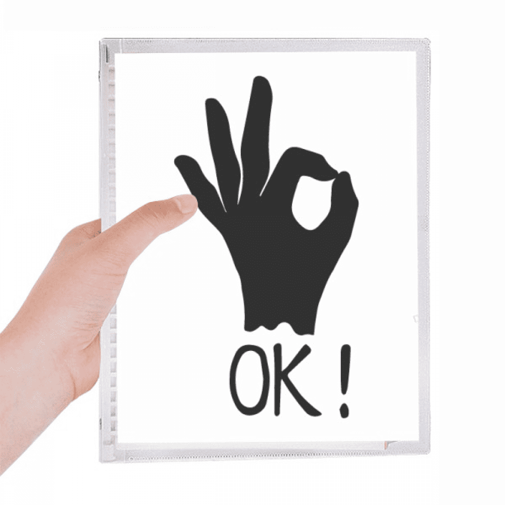 ok outline personalized gesture notebook loose diary refillable journal ...