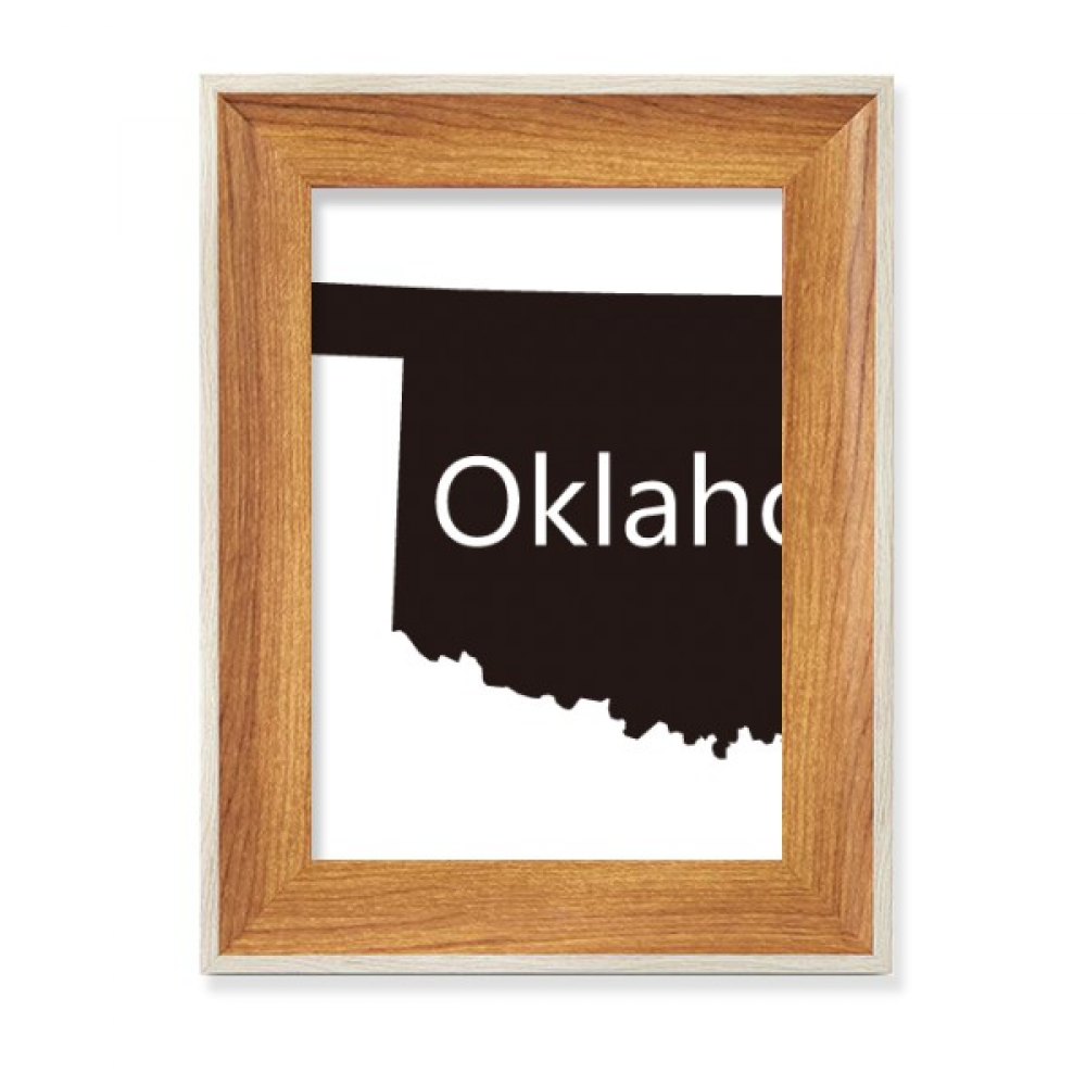 oklahoma ameusa map outline desktop wooden photo frame display picture ...