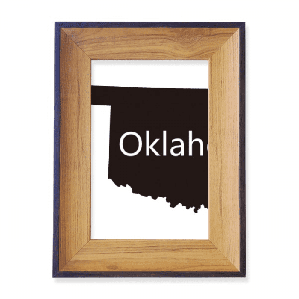 oklahoma ameusa map outline photo frame exhibition display art desktop ...
