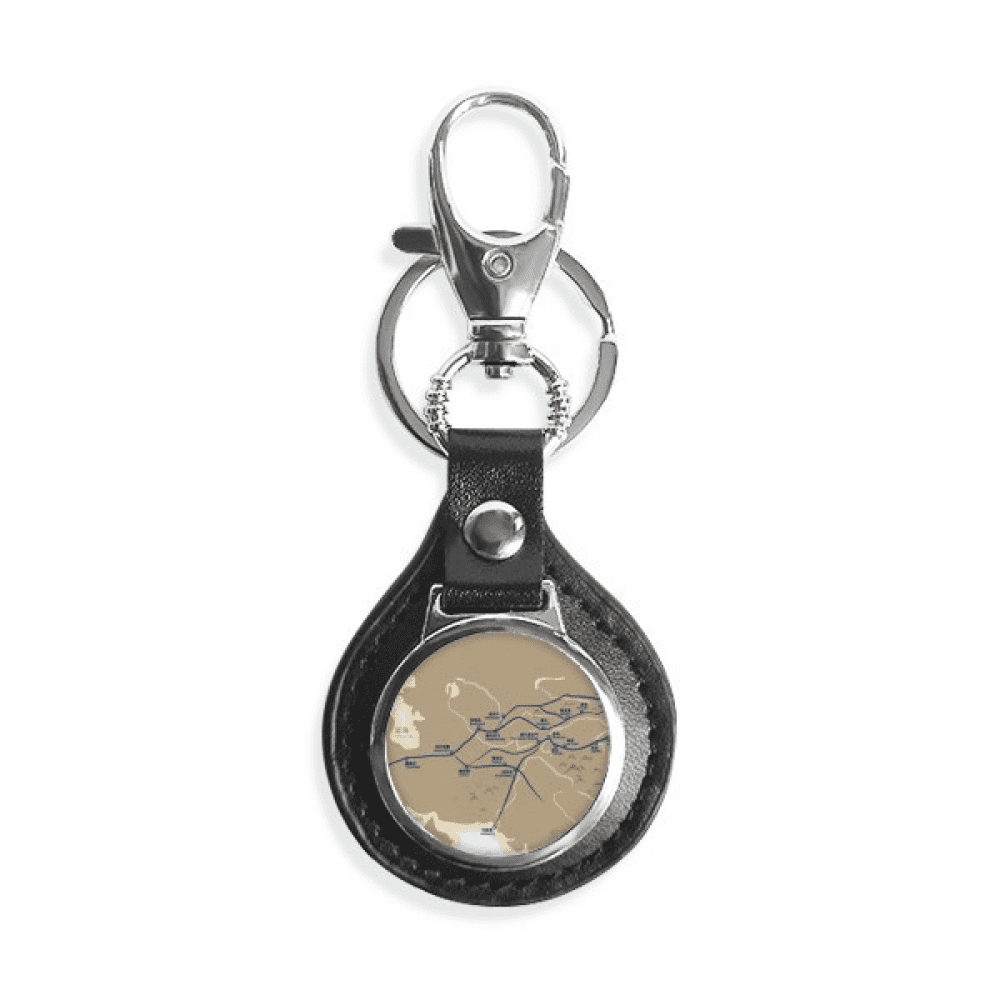 old age journey to the silk road map key link chain keyholder finder ...