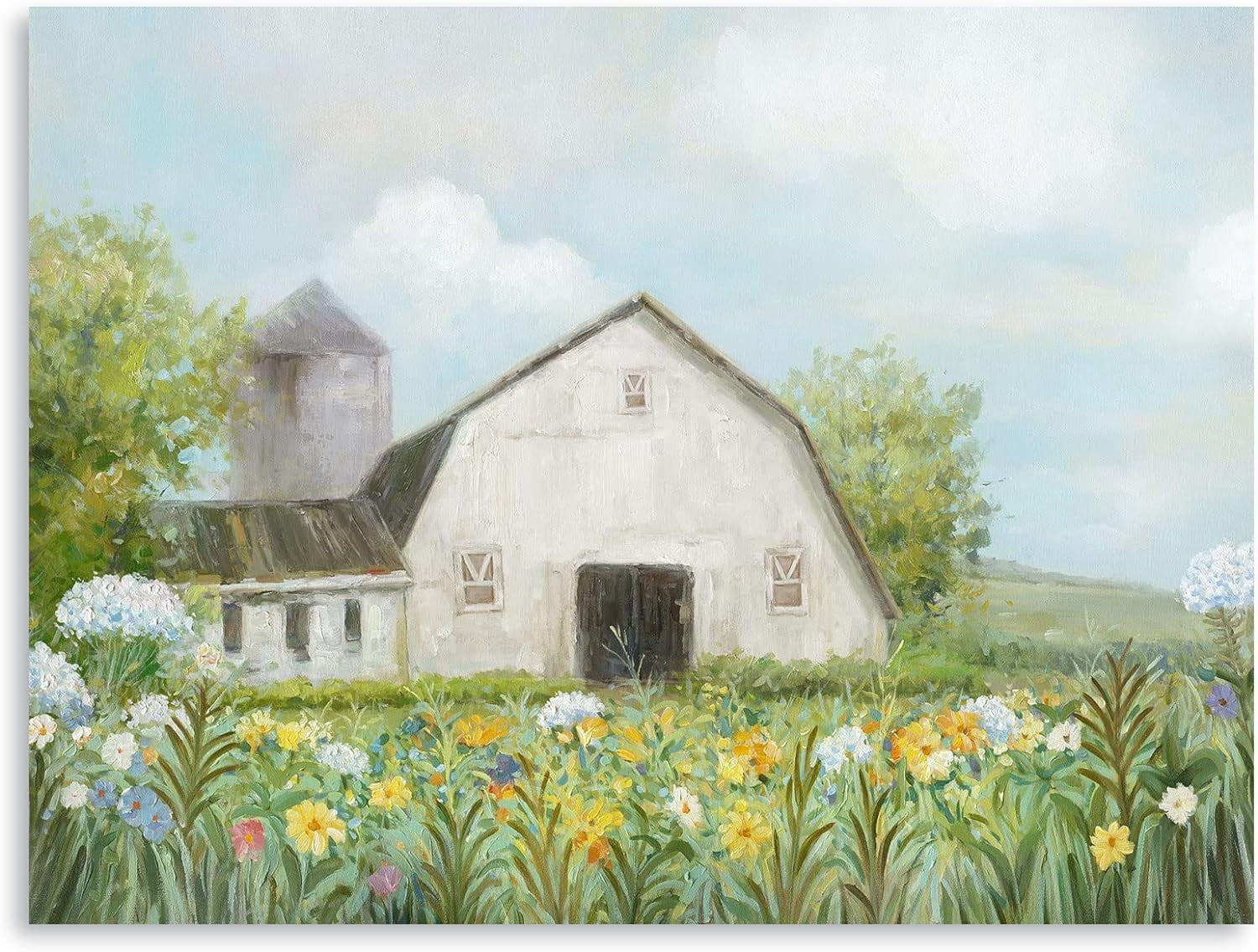 old barn pictures wall art, rustic farmhouse wall decor for living room ...