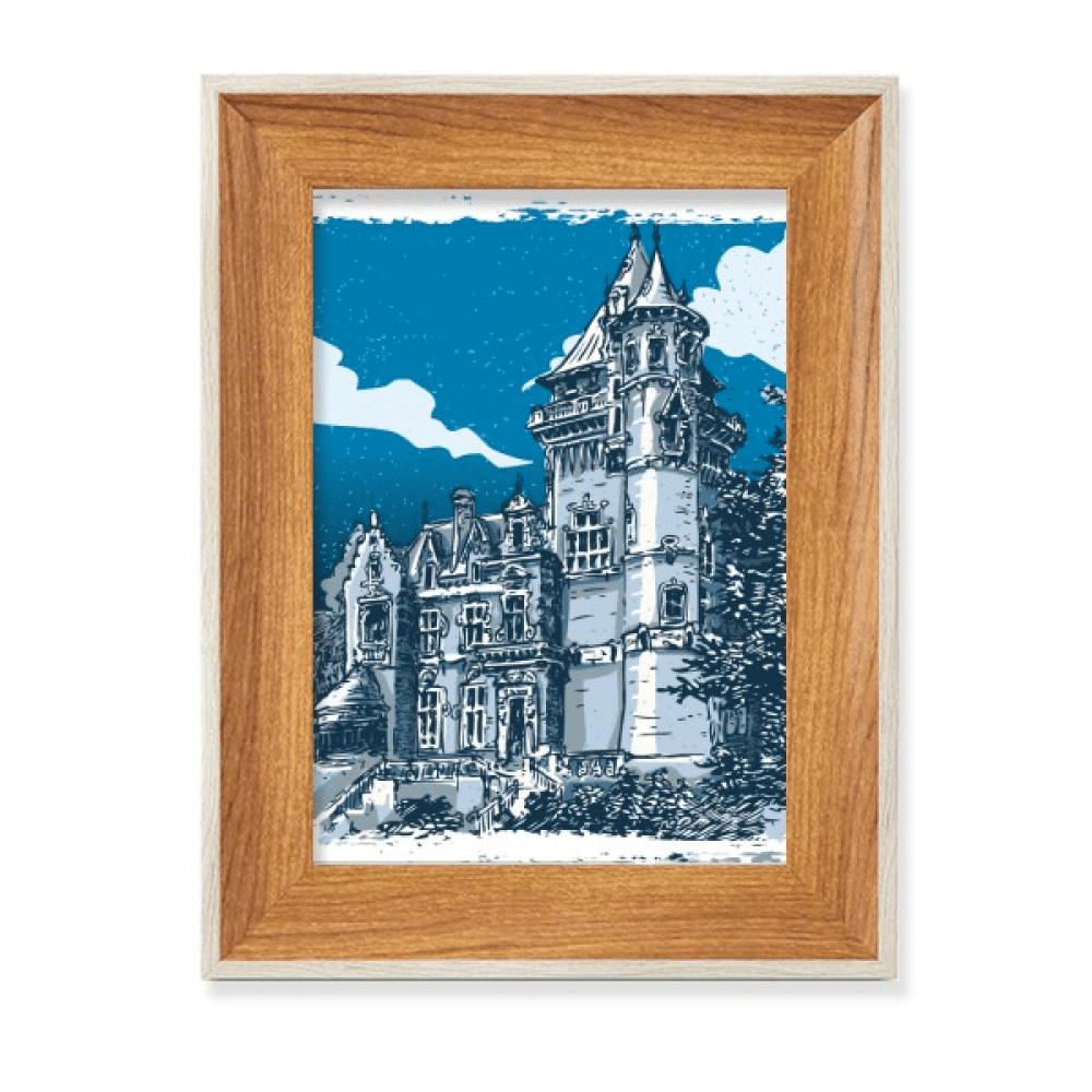 old castle medieval knights of eu emblem desktop wooden photo frame ...