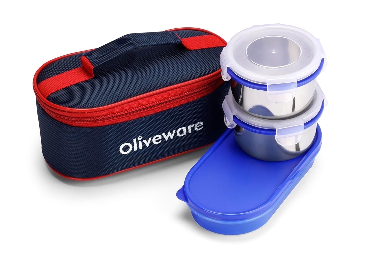 SOPL-OLIVEWARE Aroma Stainless Steel Lunch Box, Leak Proof, 2 Container ...