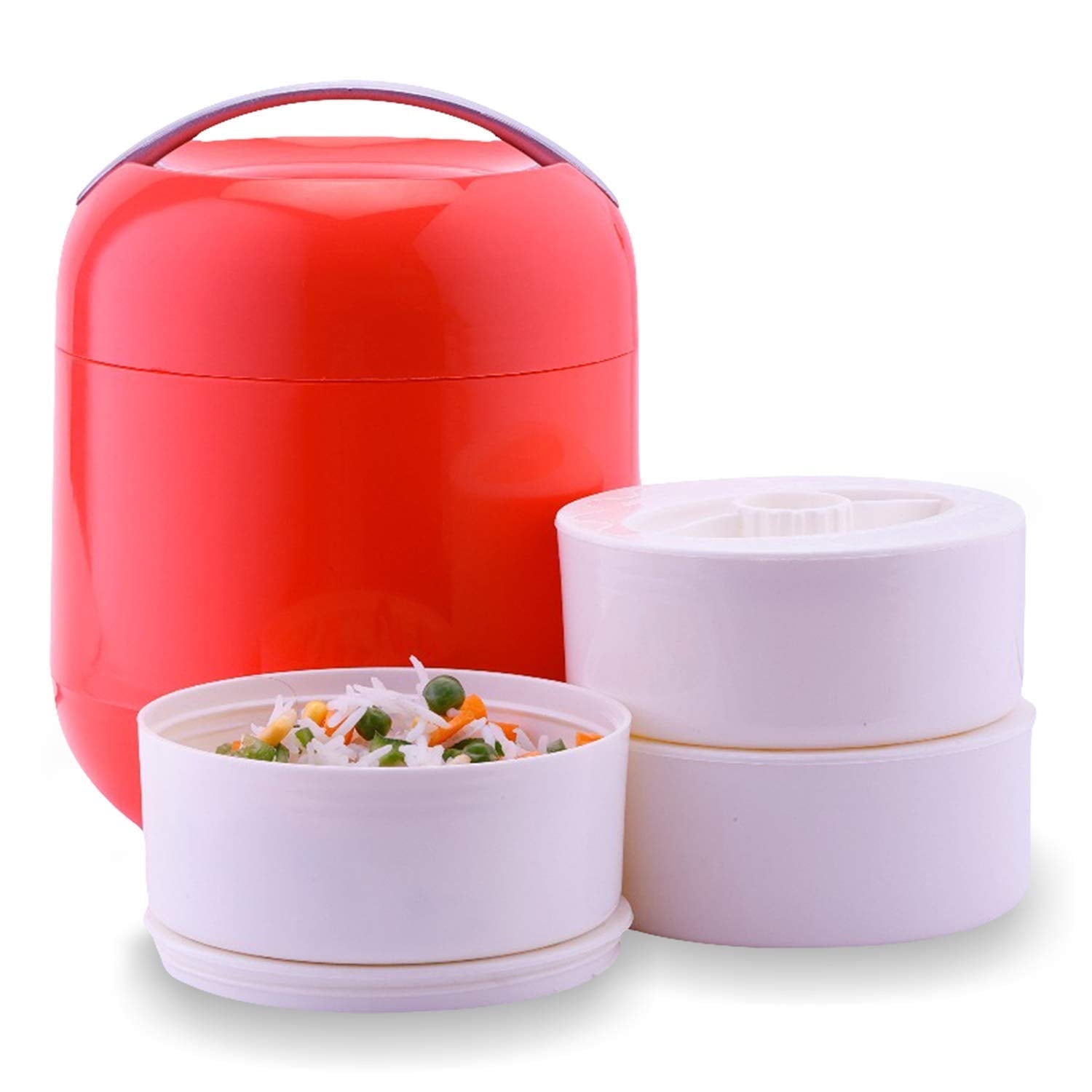 SOPL-OLIVEWARE Bella Lunch Box, 3 Containers in 300ml Each, BPA Free ...