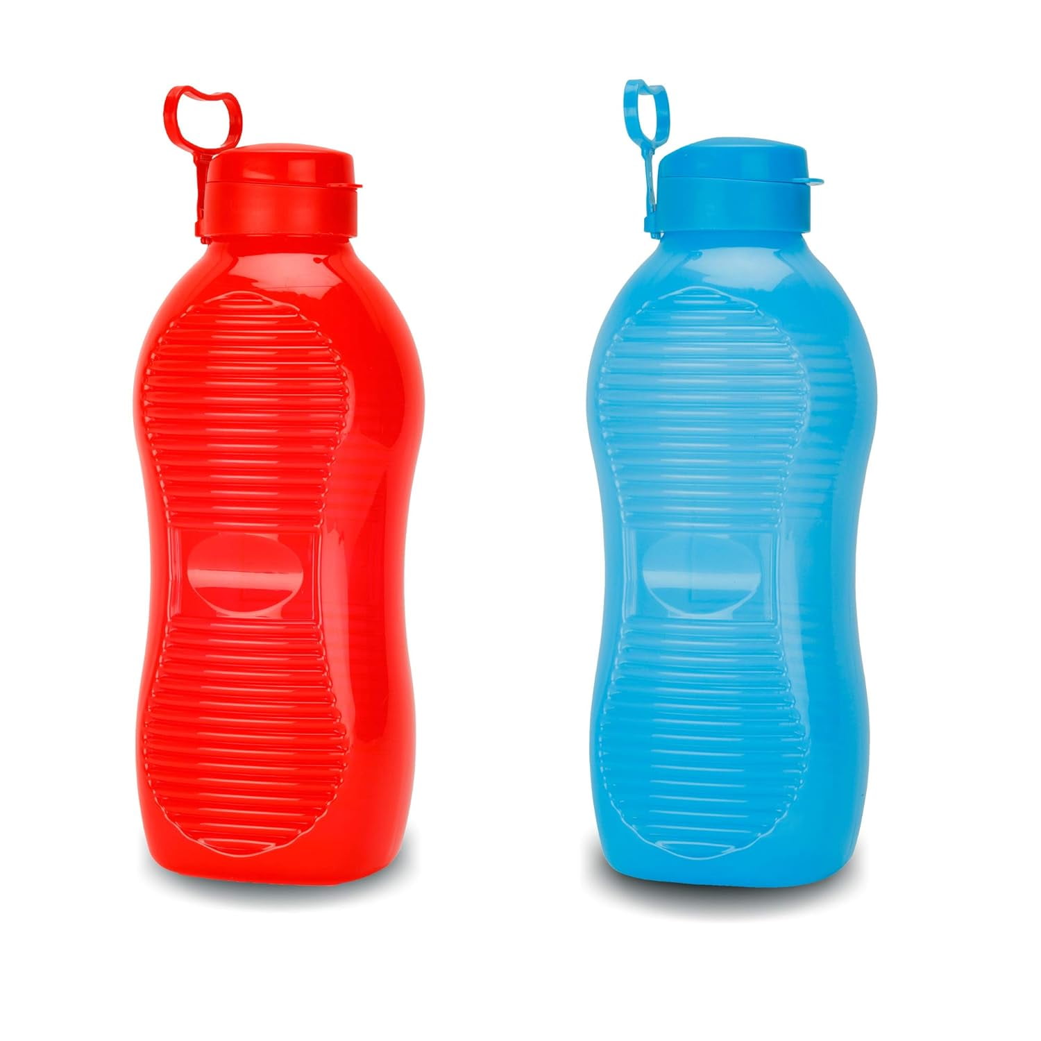 oliveware King Plastic Water Bottle, 2L, Set of 2, Red And Blue ...