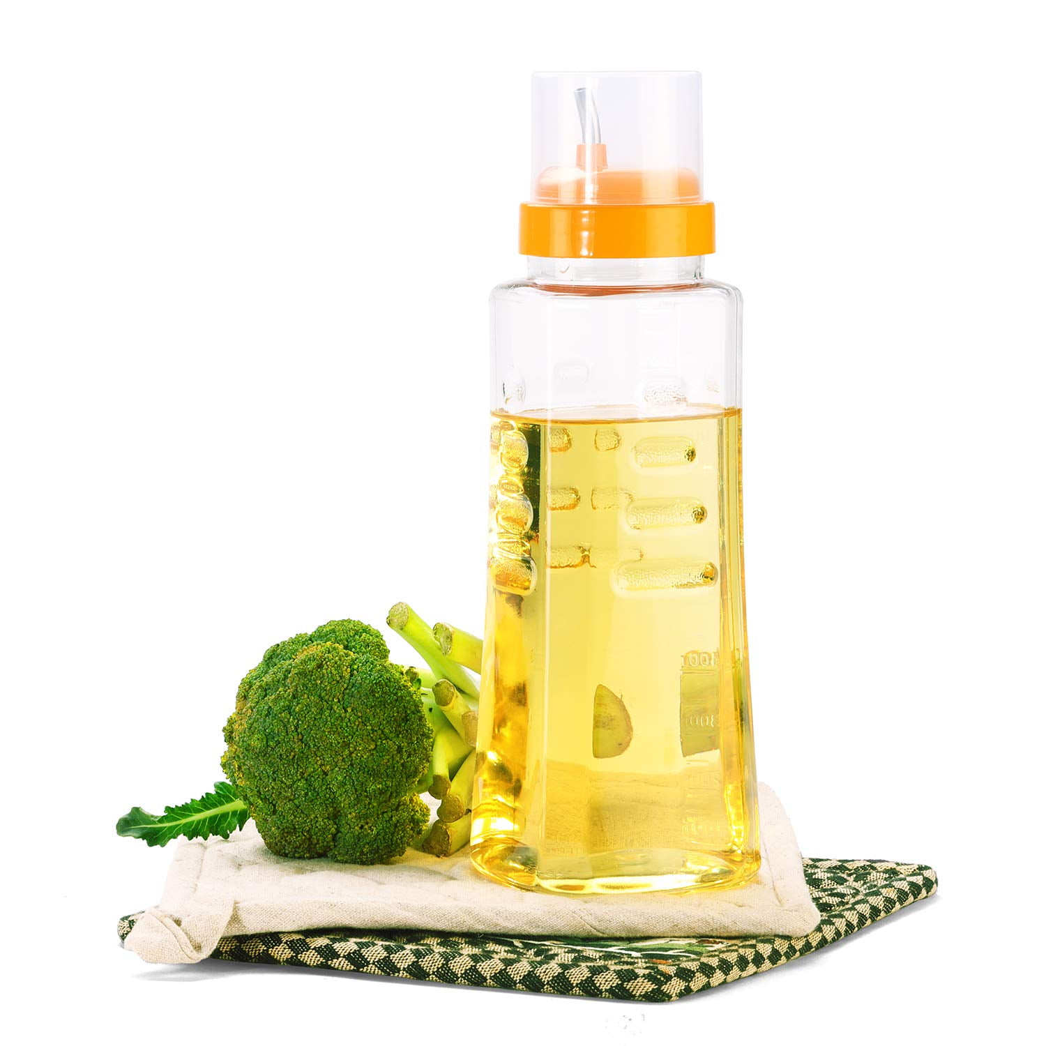 oliveware Oil Dispenser - Yellow | Easy to Pour | Leak-Proof | Oil ...