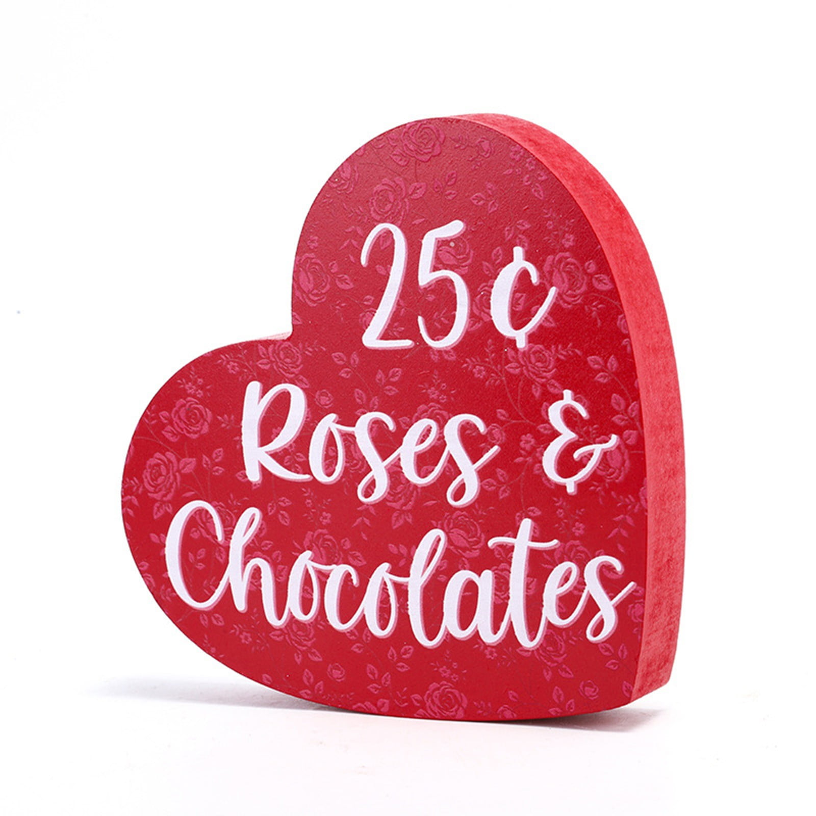 olkpmnmk Clearance,Heart Shaped Wooden Love Sign Tabletop Centerpiece ...