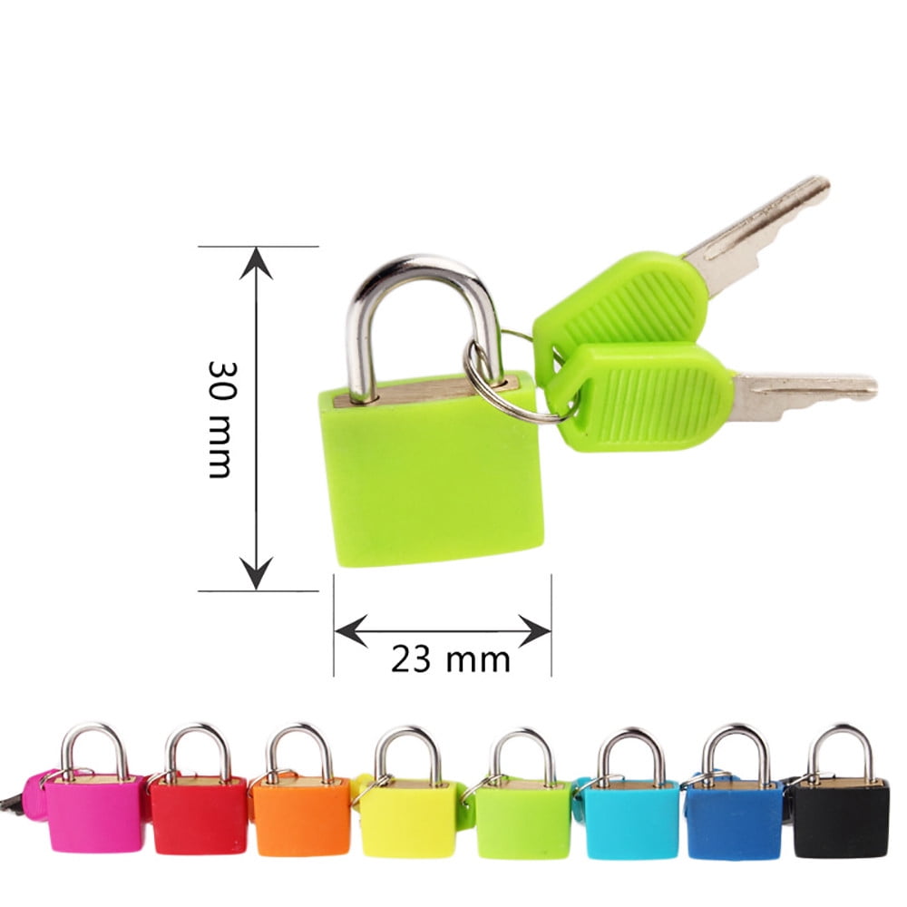 olkpmnmk Lock,Small Mini Strong Steel Padlock Travel Suitcase Diary ...