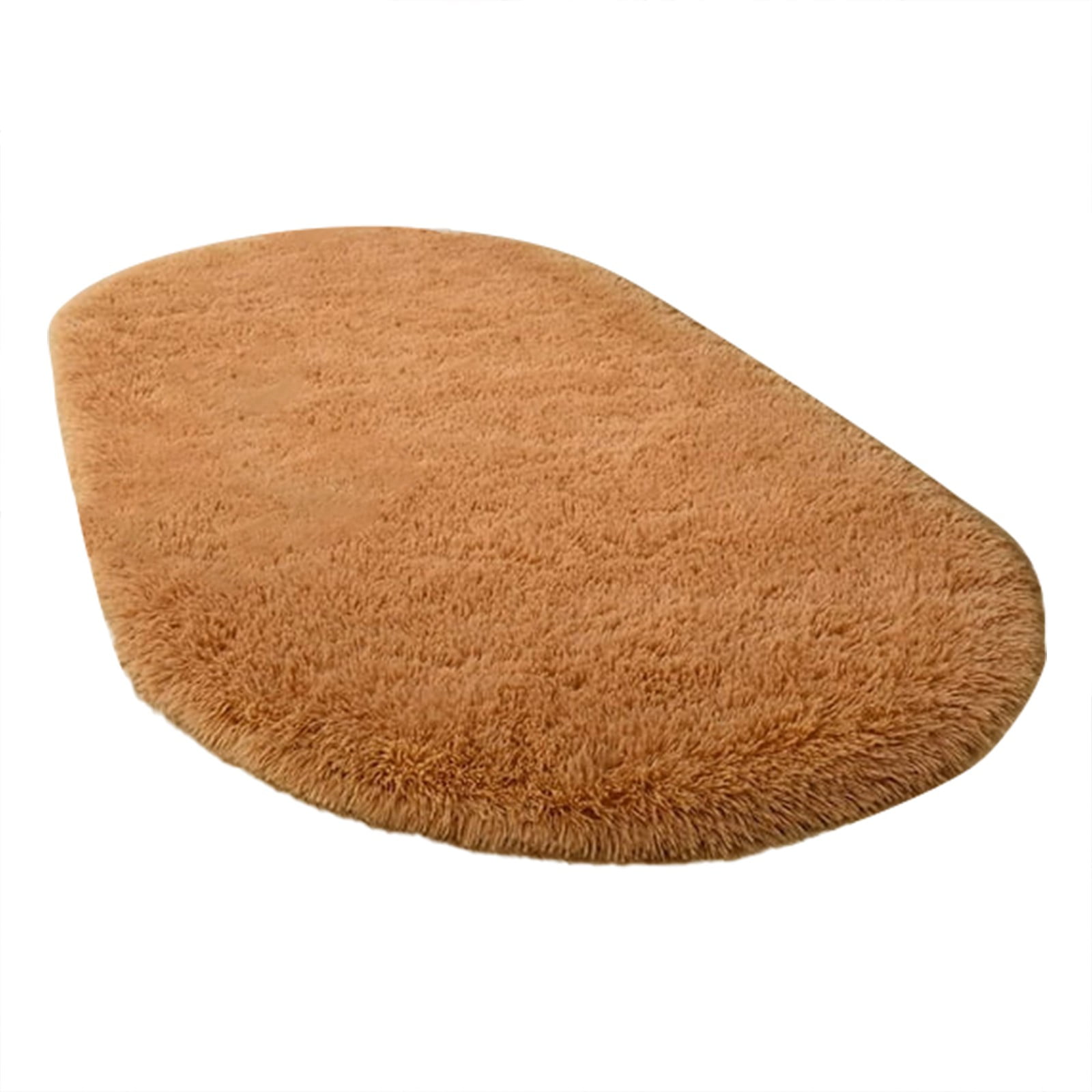 olkpmnmk Non-Slip Oval Bedroom Mat, Soft Fluffy Area Rug for Bedroom ...