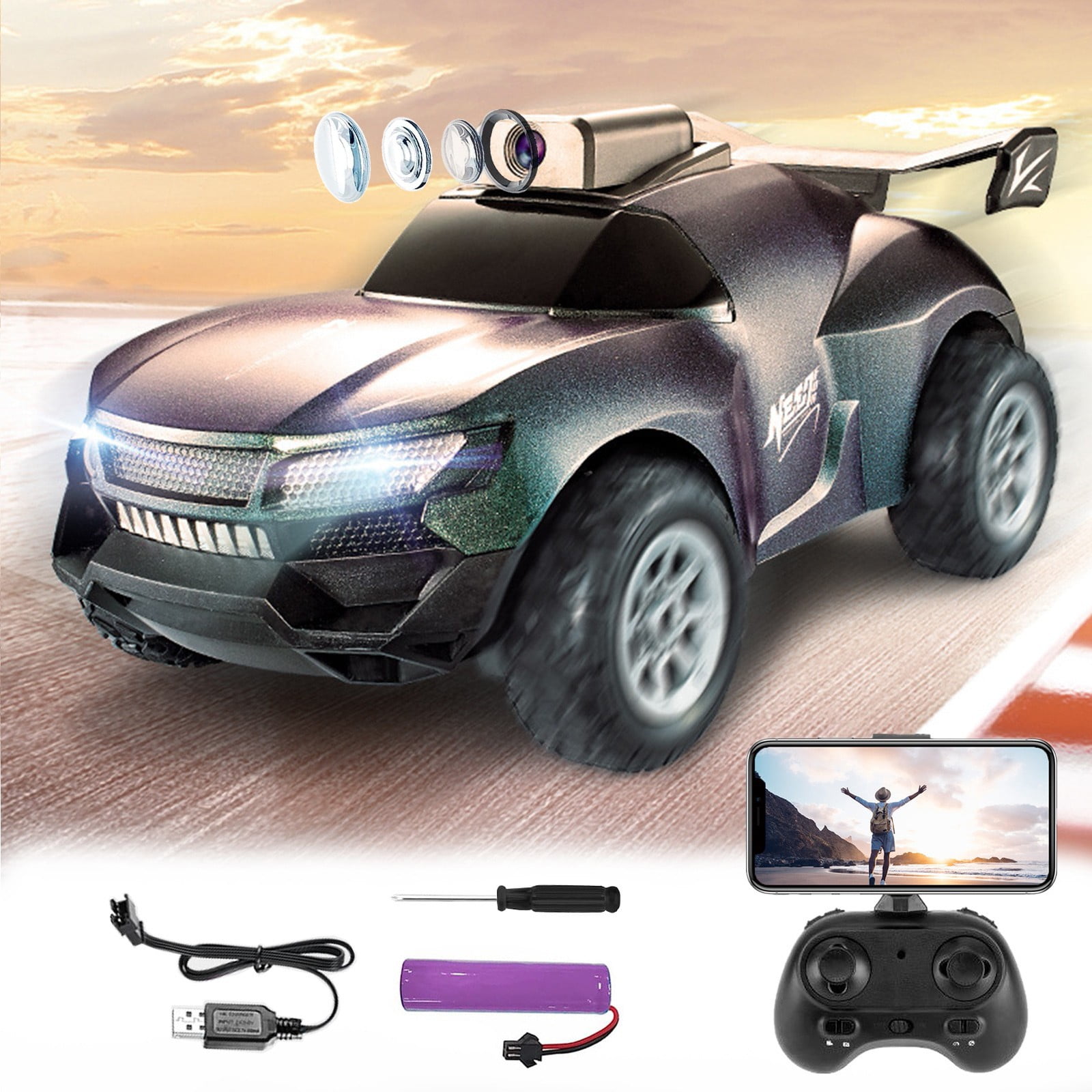 on Clearance FPV RC Car With HD 1080P Camera, 2.4Ghz Remote Control Car ...