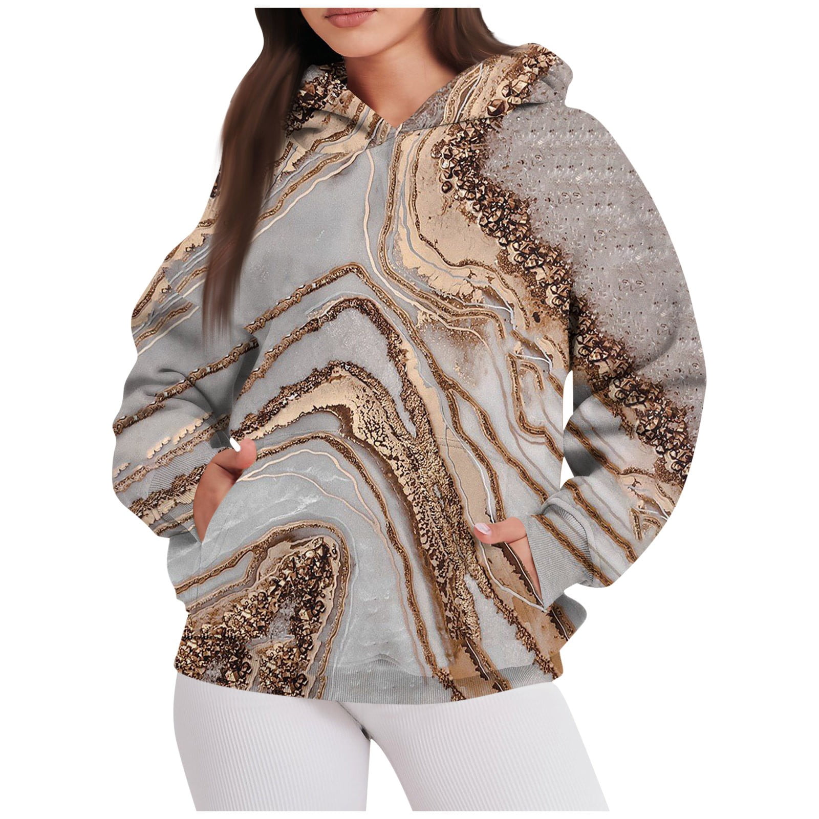 on Sale! HIMIWAY Solid Color Hooded Sweatshirt Fashionable and ...