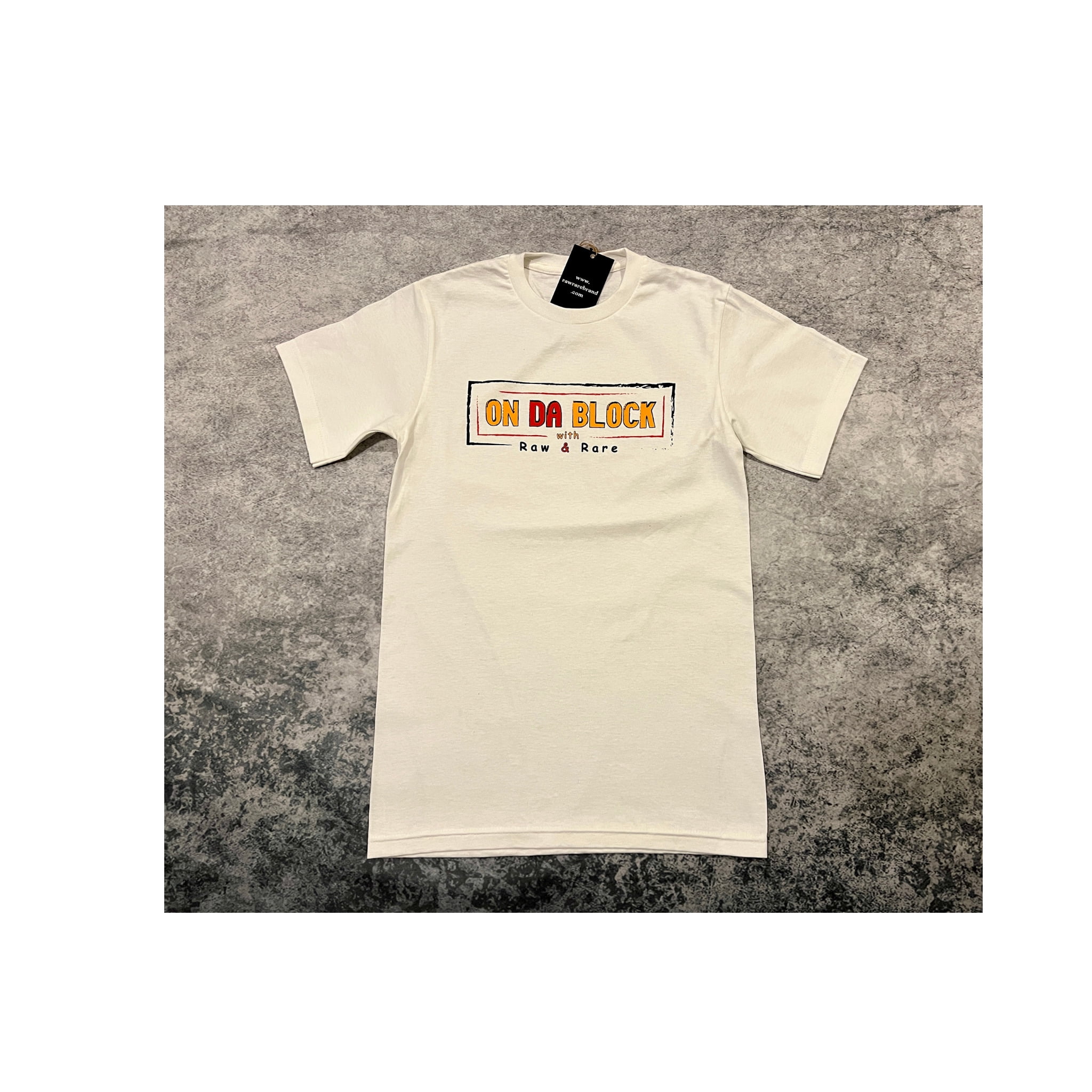 on da block with RAW RARE T-shirt - Walmart.com