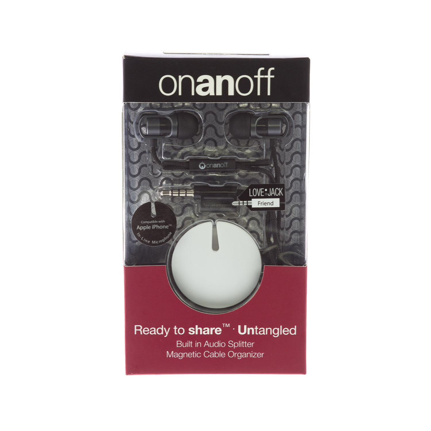 onanoff Magnum HD Noise Isolating Earbud w in-line mic, remote and Magneat - White - Walmart.com