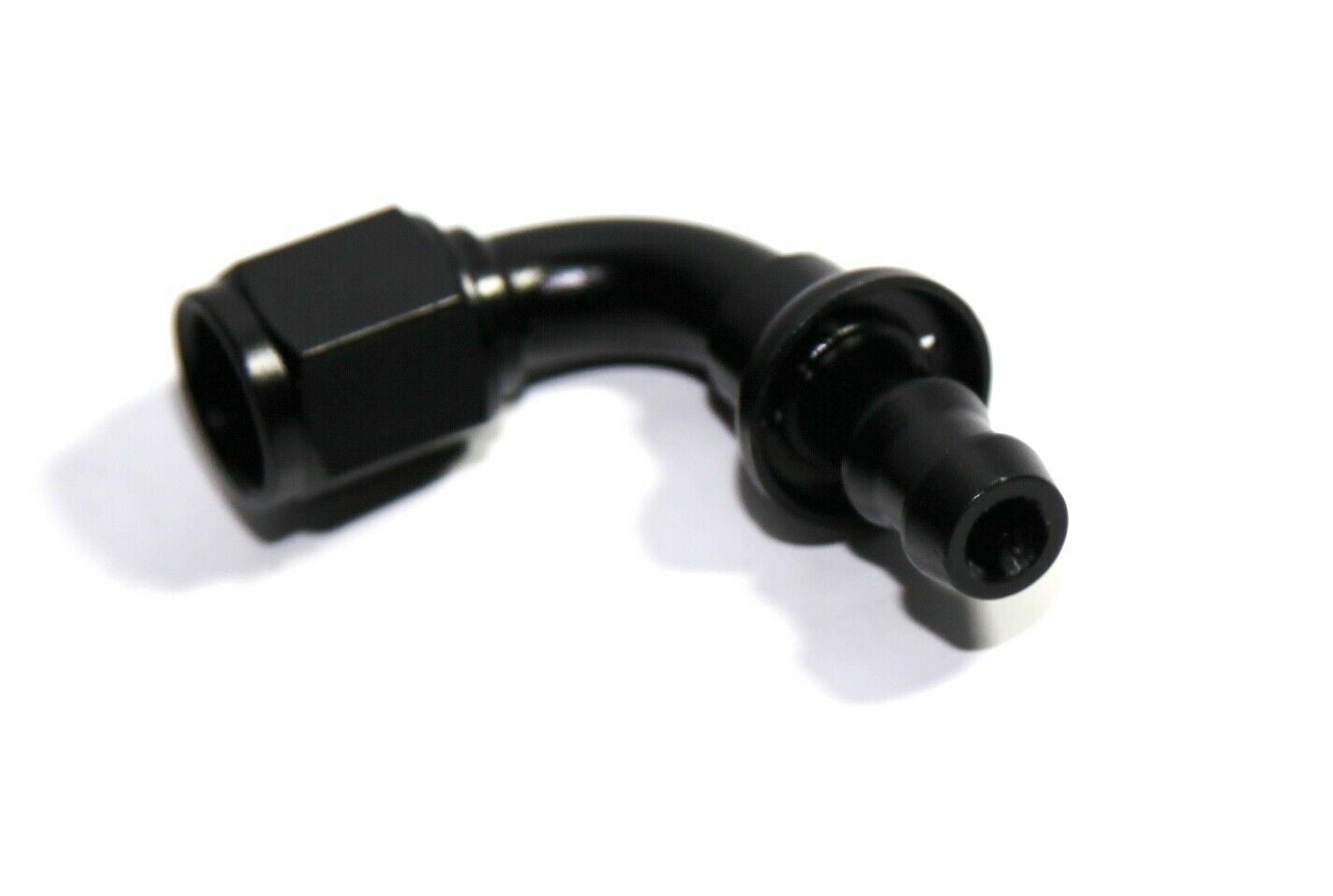 (one) 90 Degree AN8 8AN AN-8 Push On/ Push Lock Hose End Fitting ...