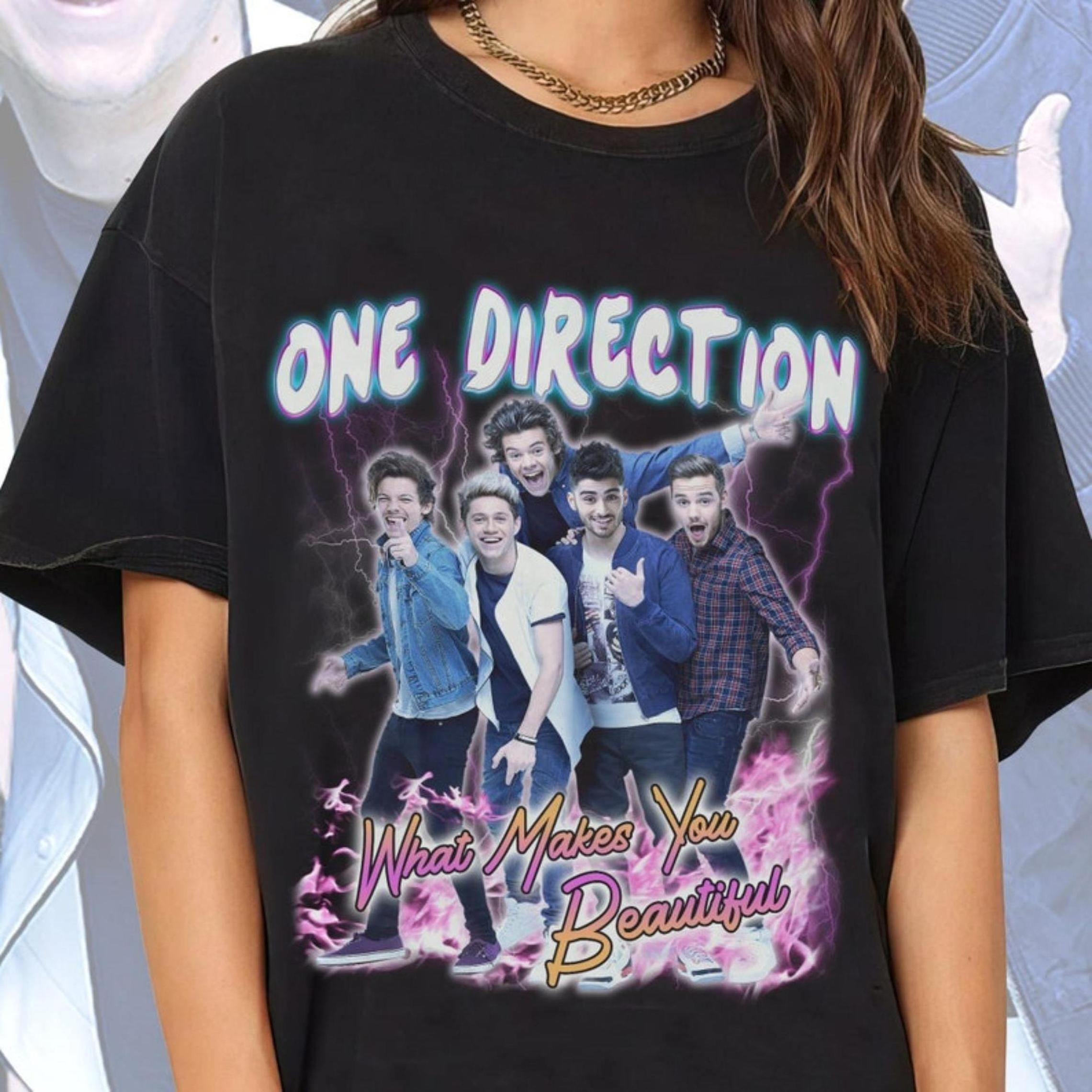 one direction shirt vintage 90s style, MAXWAY, Unisex T-Shirts - Walmart.com