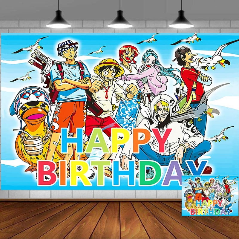 one piece Backdrop Banner Party Supplies Poster Movie Theme Background ...
