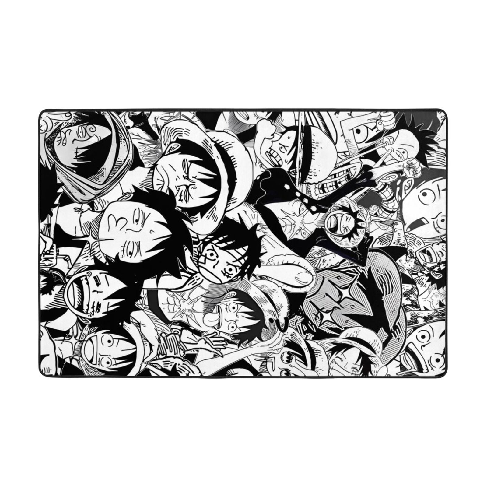 one piece Gamer Rug Room Non-Slip Gaming Rug Cool Graffiti Gaming ...