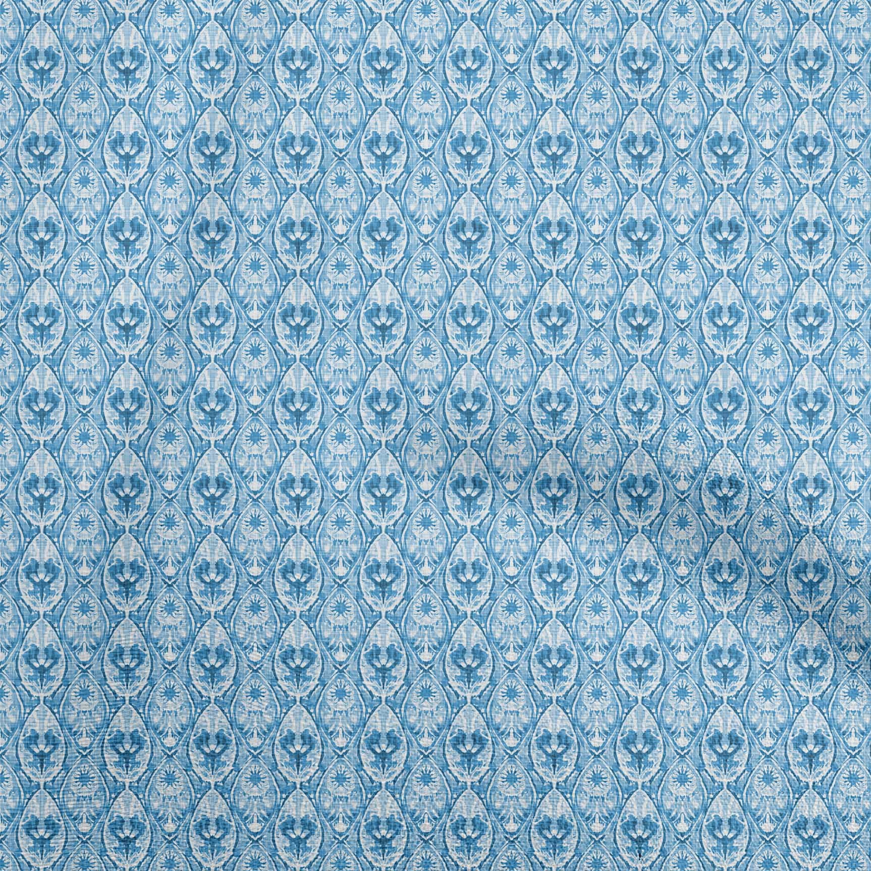 oneOone Cotton Cambric Baby Blue Fabric Block Sewing Fabric By The Yard ...