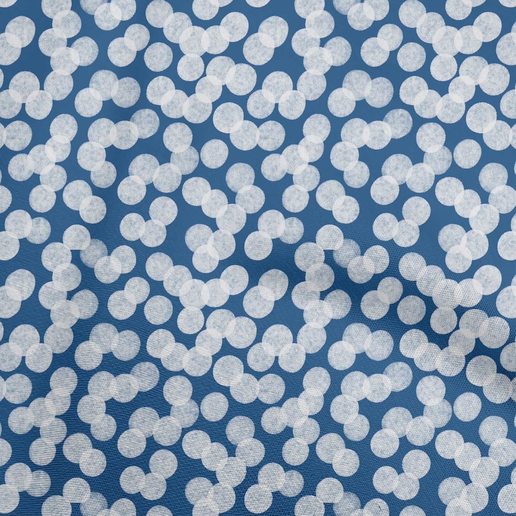 oneOone Cotton Cambric & Blue Fabric Block Diy Clothing Quilting Fabric ...