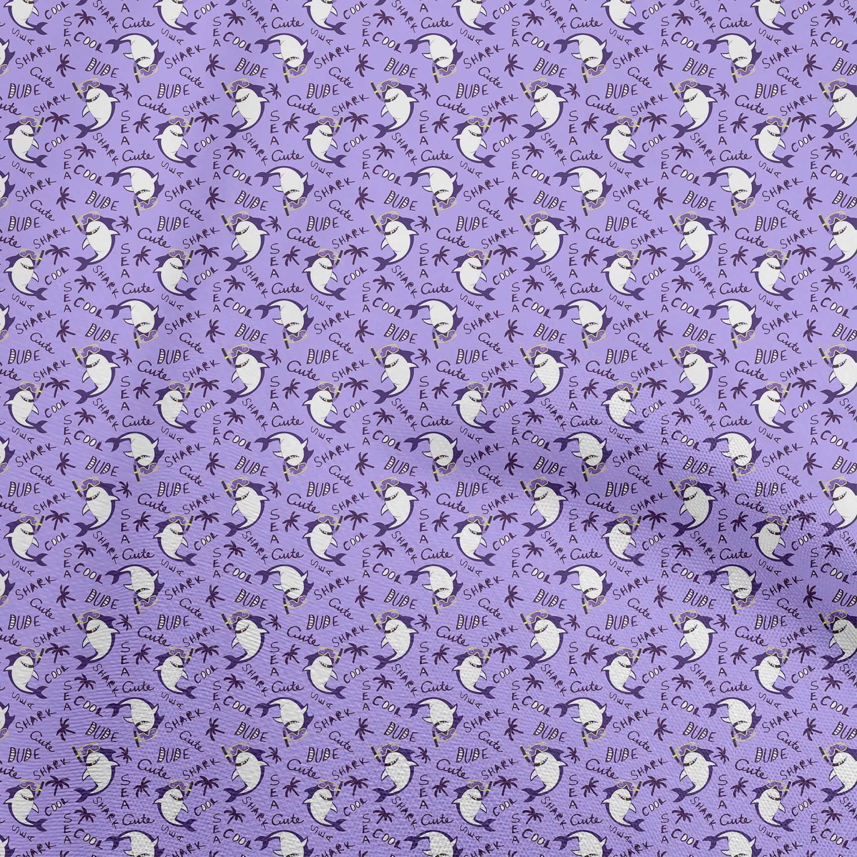 oneOone Cotton Cambric Bluish Violet Fabric Beach Sewing Craft Projects ...