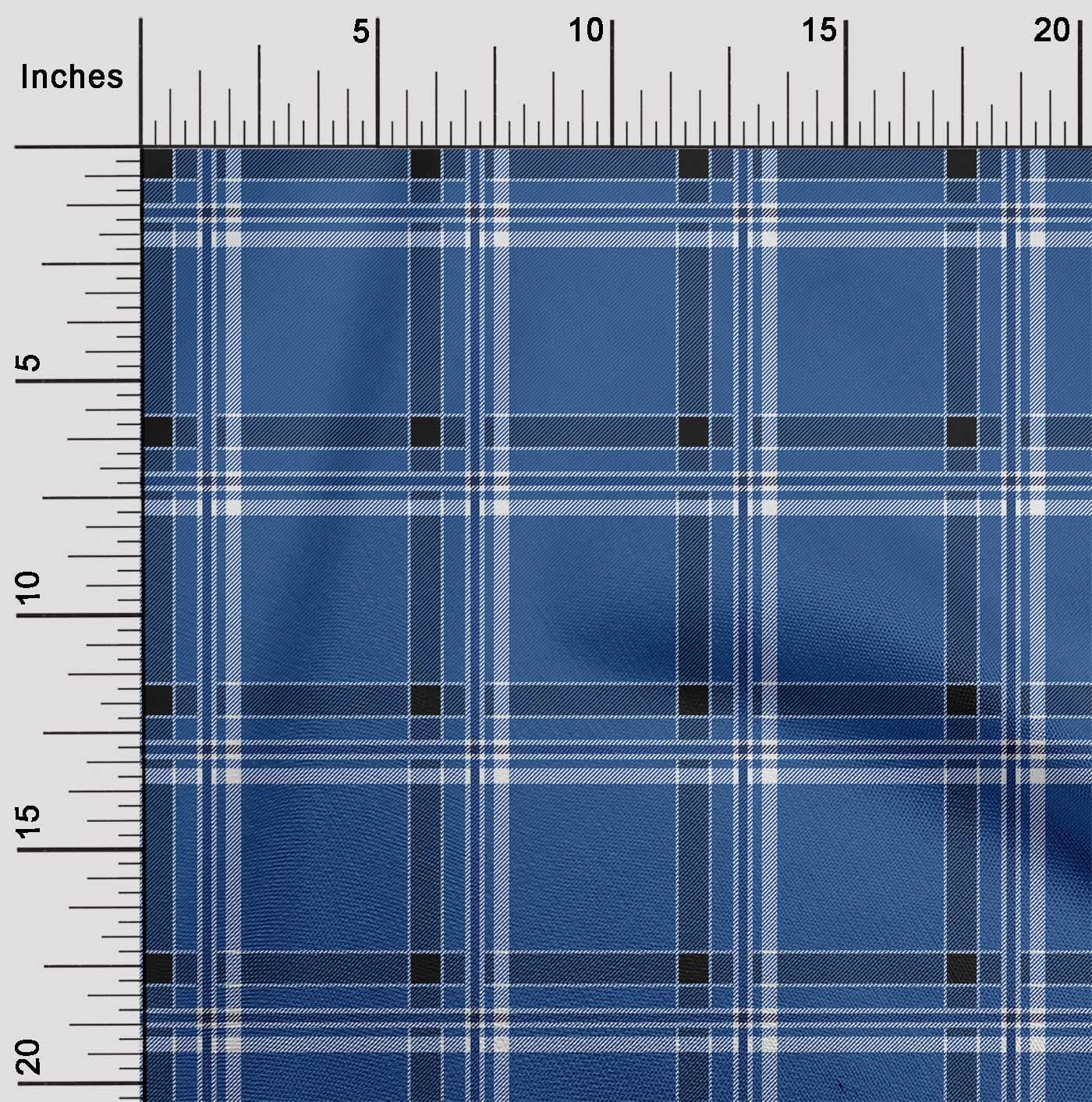 oneOone Cotton Cambric Fabric Tartan Check Print Fabric By The Yard 56 ...