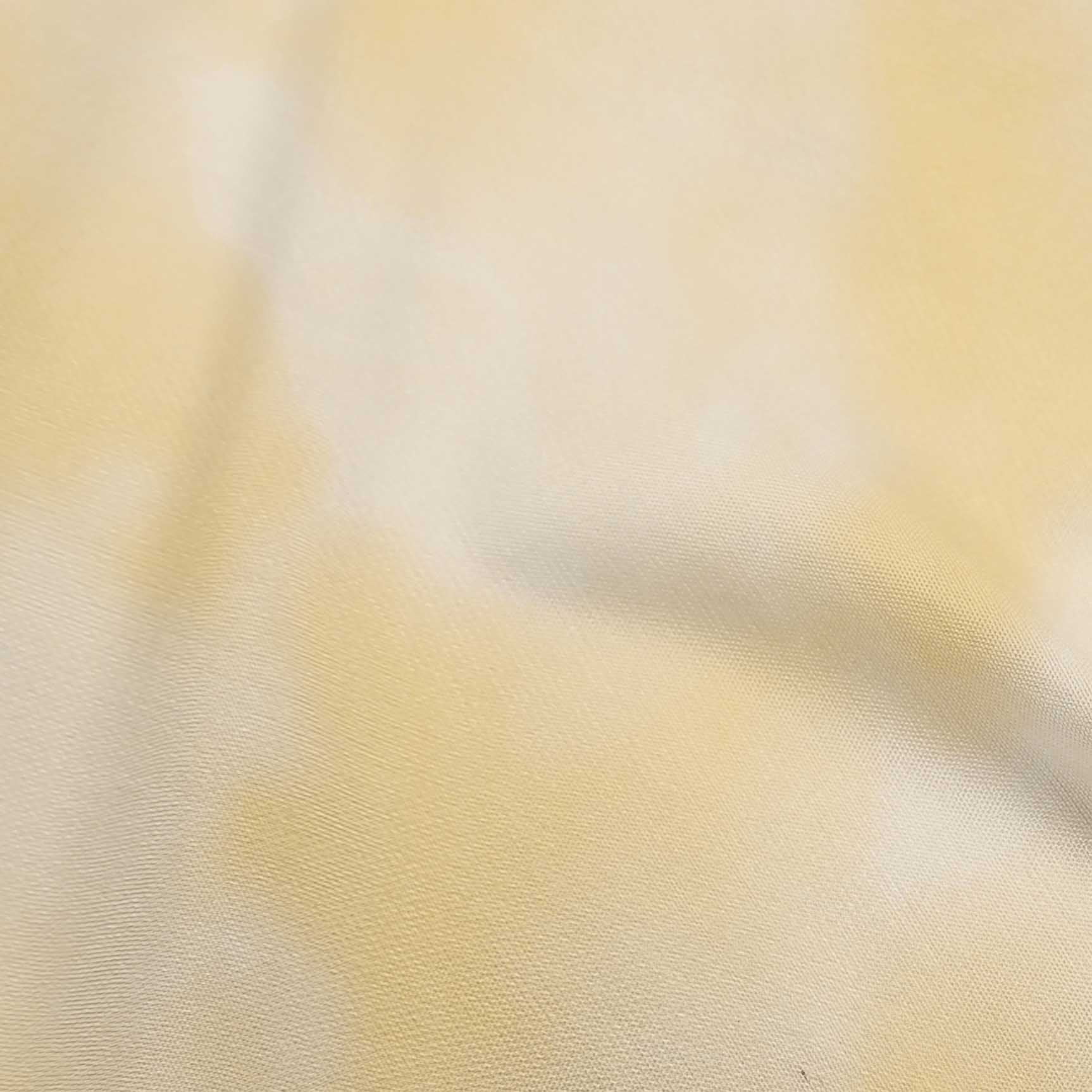 oneOone Cotton Cambric Light Yellow Fabric Abstract Faces Dress ...