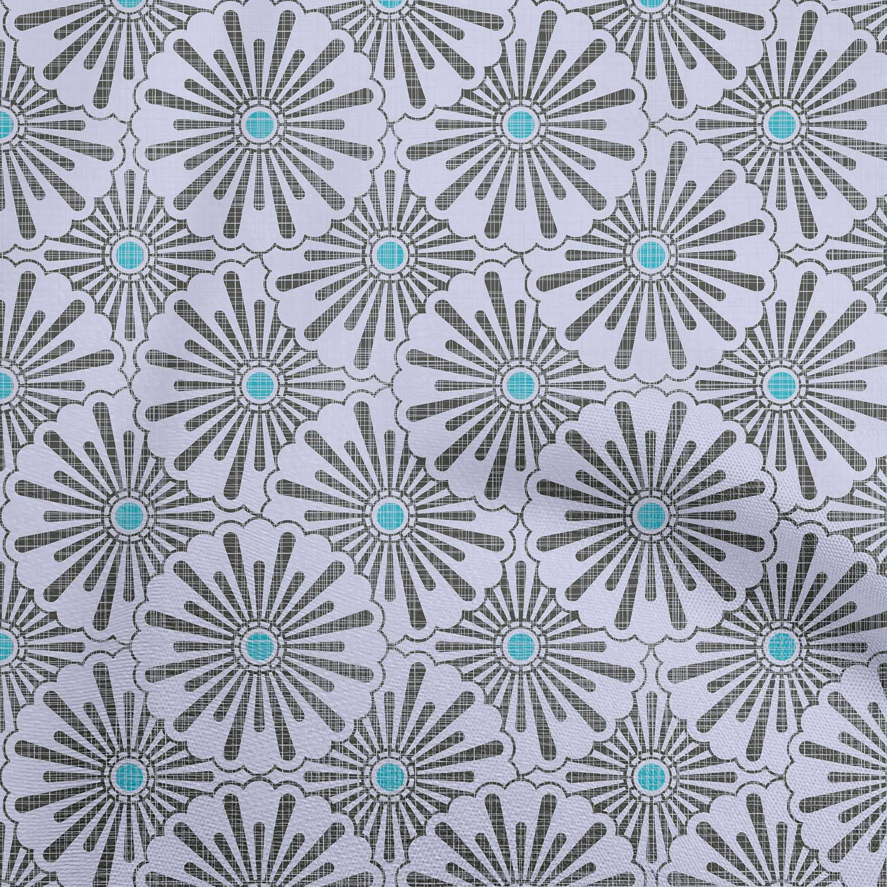 oneOone Cotton Cambric Medium Purple Fabric Asian Ornamental Diy ...