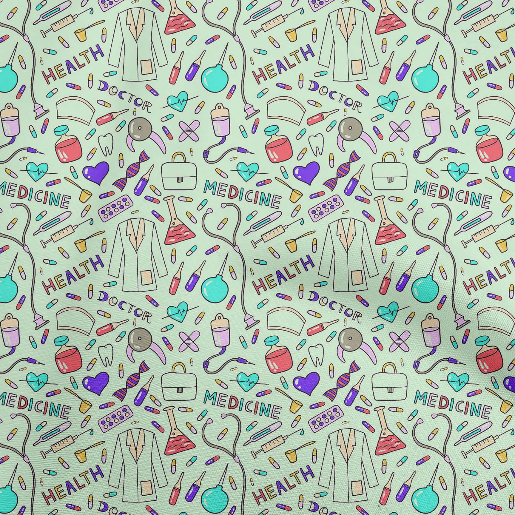 oneOone Cotton Cambric Turquoise Blue Fabric Tool Quilting Supplies ...