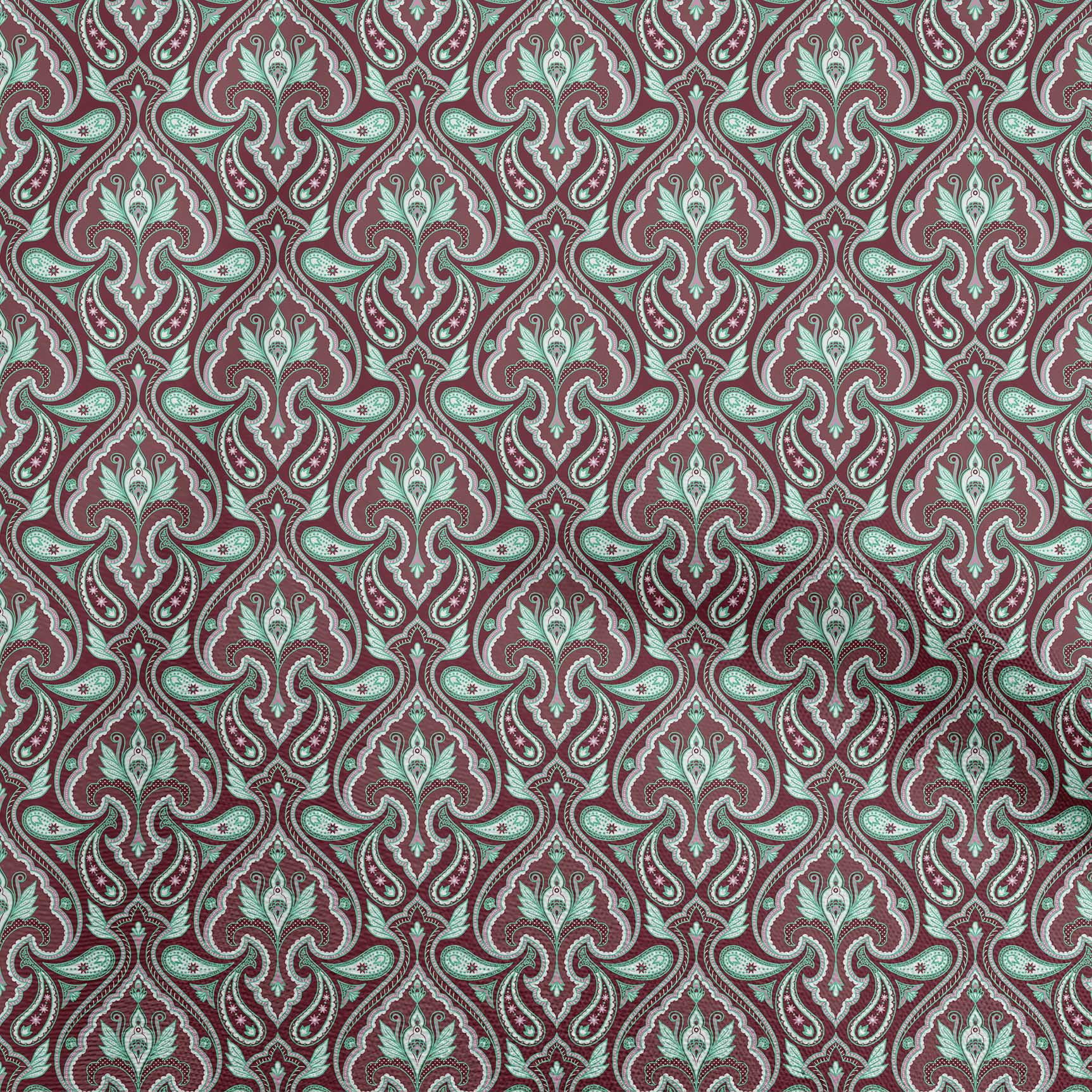 oneOone Cotton Flex Brown Fabric Asian Block Fabric For Sewing Printed ...