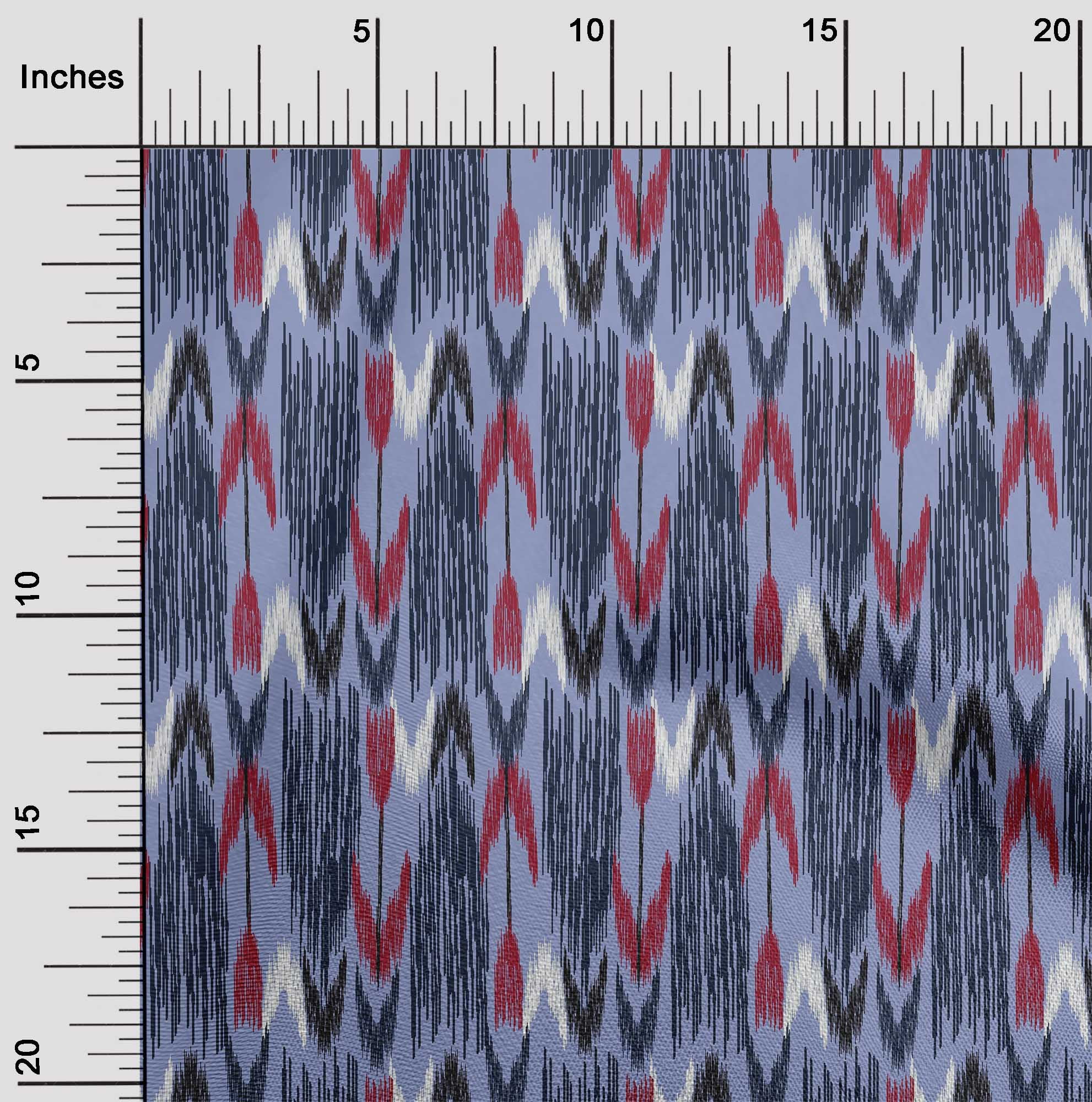 oneOone Cotton Flex Fabric Arrow Ikat Print Fabric By Yard 40 Inch Wide ...