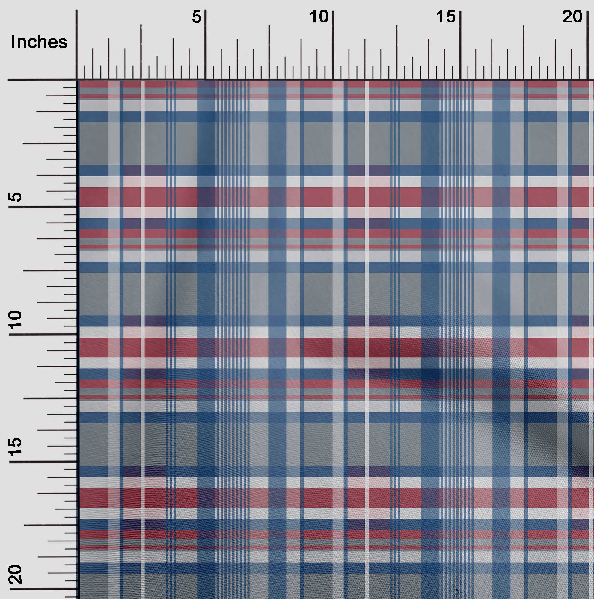 oneOone Cotton Flex Fabric Madras Check Print Fabric By The Yard 40 ...