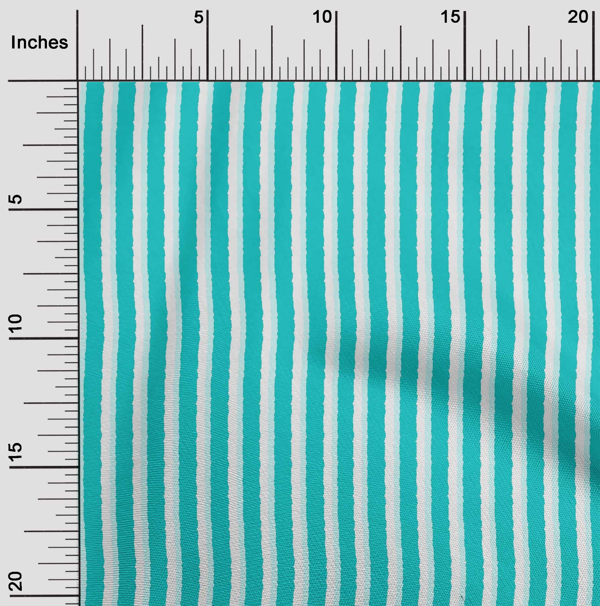 oneOone Cotton Flex Fabric Stripe Block Print Fabric By Yard 40 Inch ...