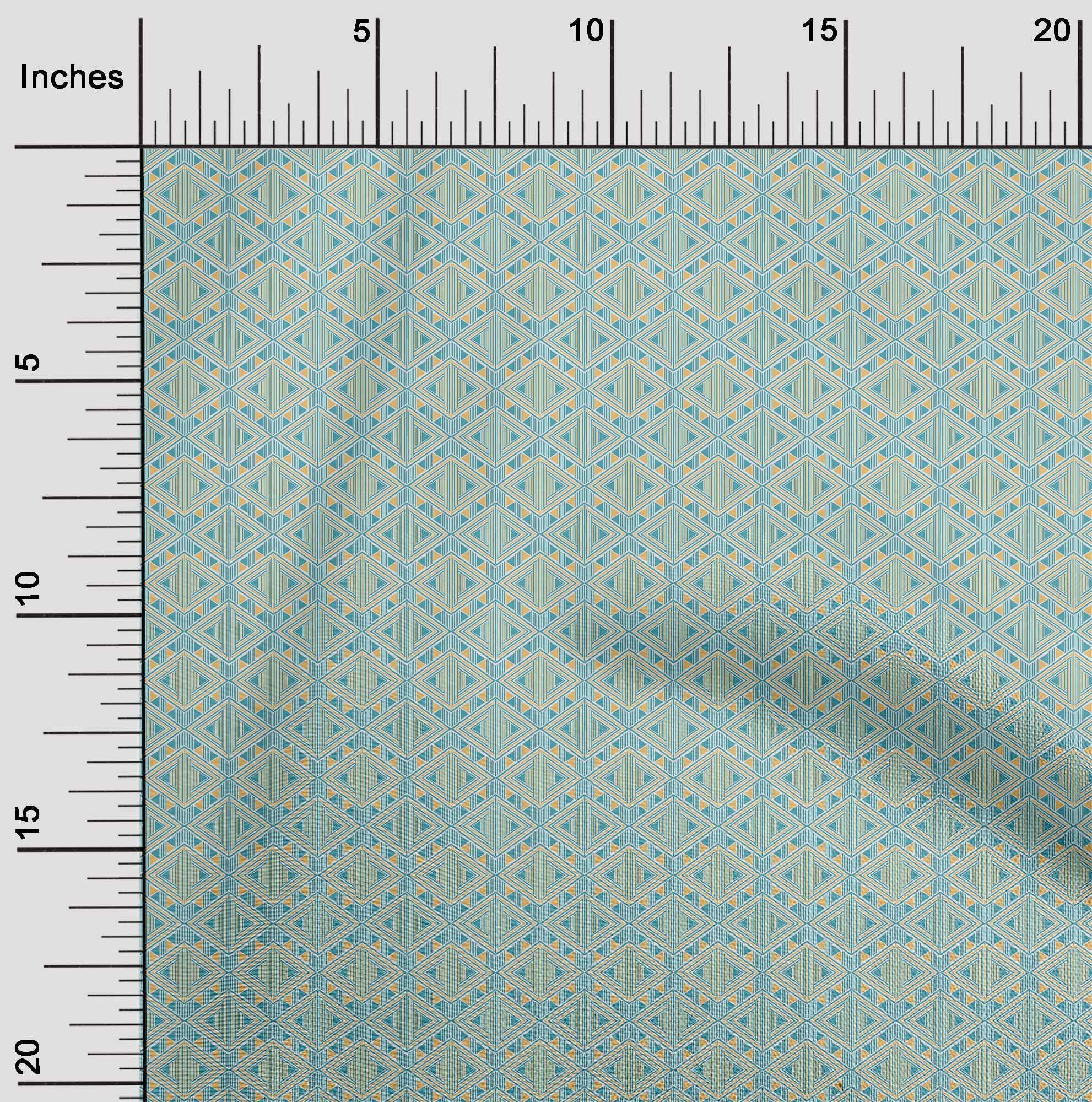 oneOone Cotton Flex Fabric Triangle Geometric Decor Fabric Printed BTY ...