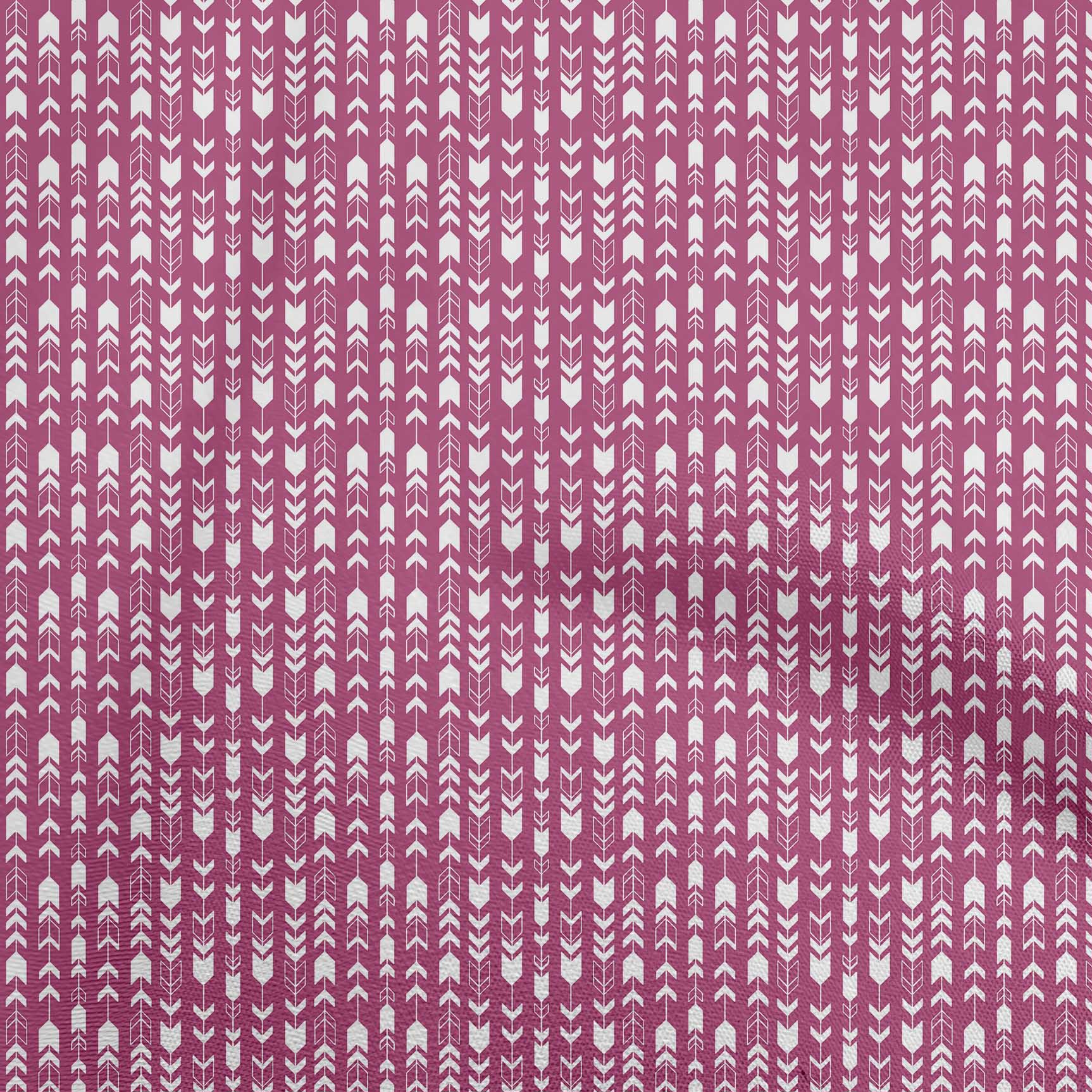 oneOone Cotton Flex Pink Fabric Tribal Sewing Material Print Fabric By ...