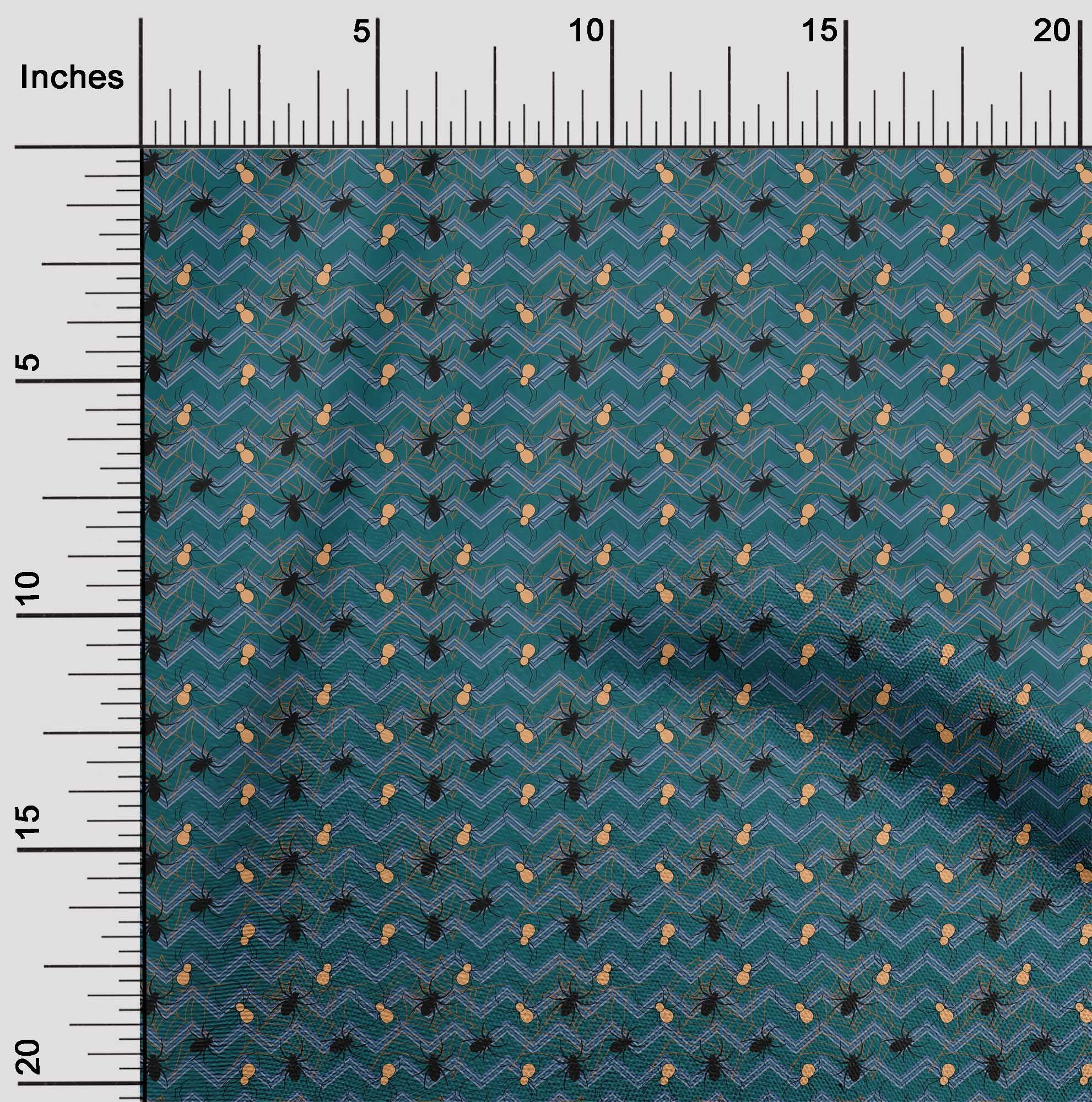 oneOone Cotton Jersey Dark Teal Blue Fabric Halloween Craft Projects ...