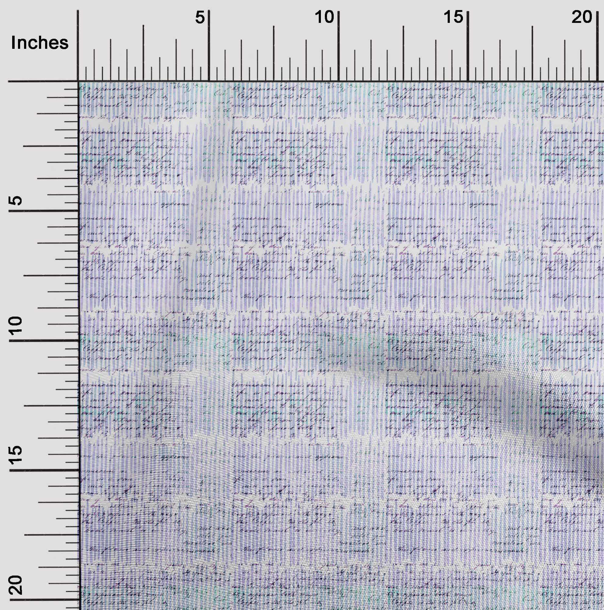 oneOone Cotton Jersey Dusty Violet Fabric Text & Stripe Sewing Material ...