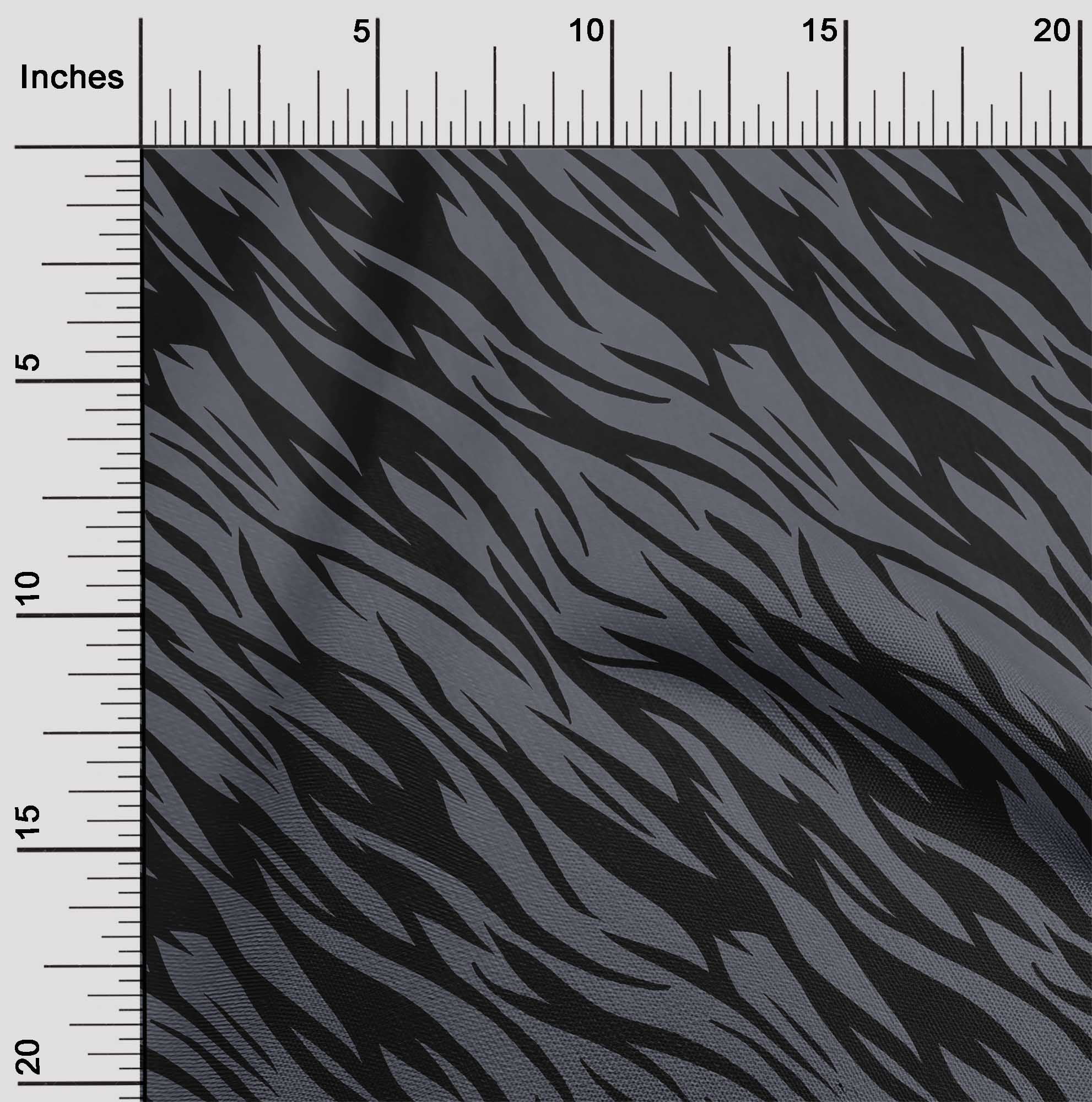 oneOone Cotton Jersey Gray Fabric Tiger Animal Skin Dress Material ...