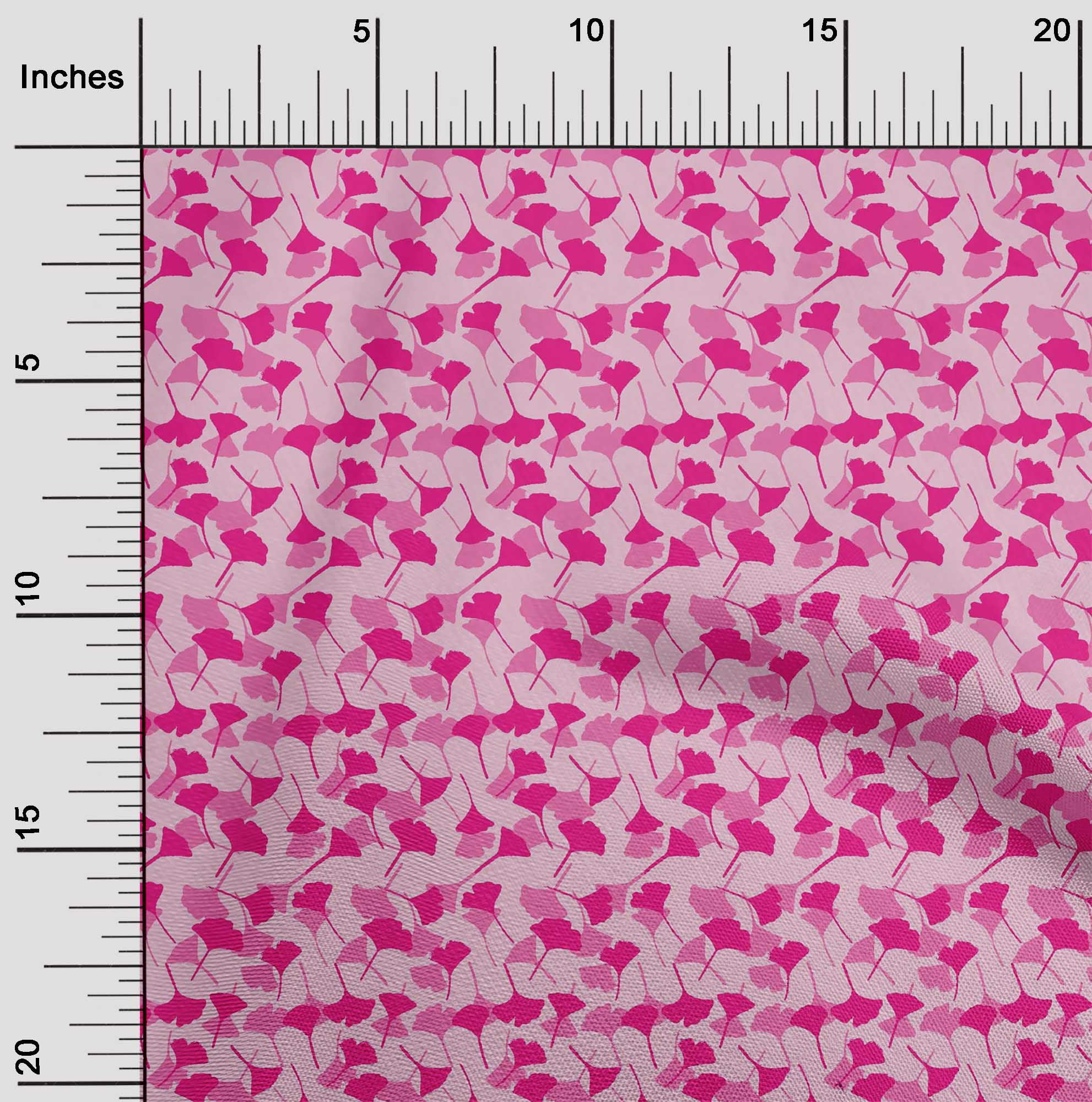 oneOone Cotton Poplin Fabric Floral Block Print Fabric By The Yard 42 ...