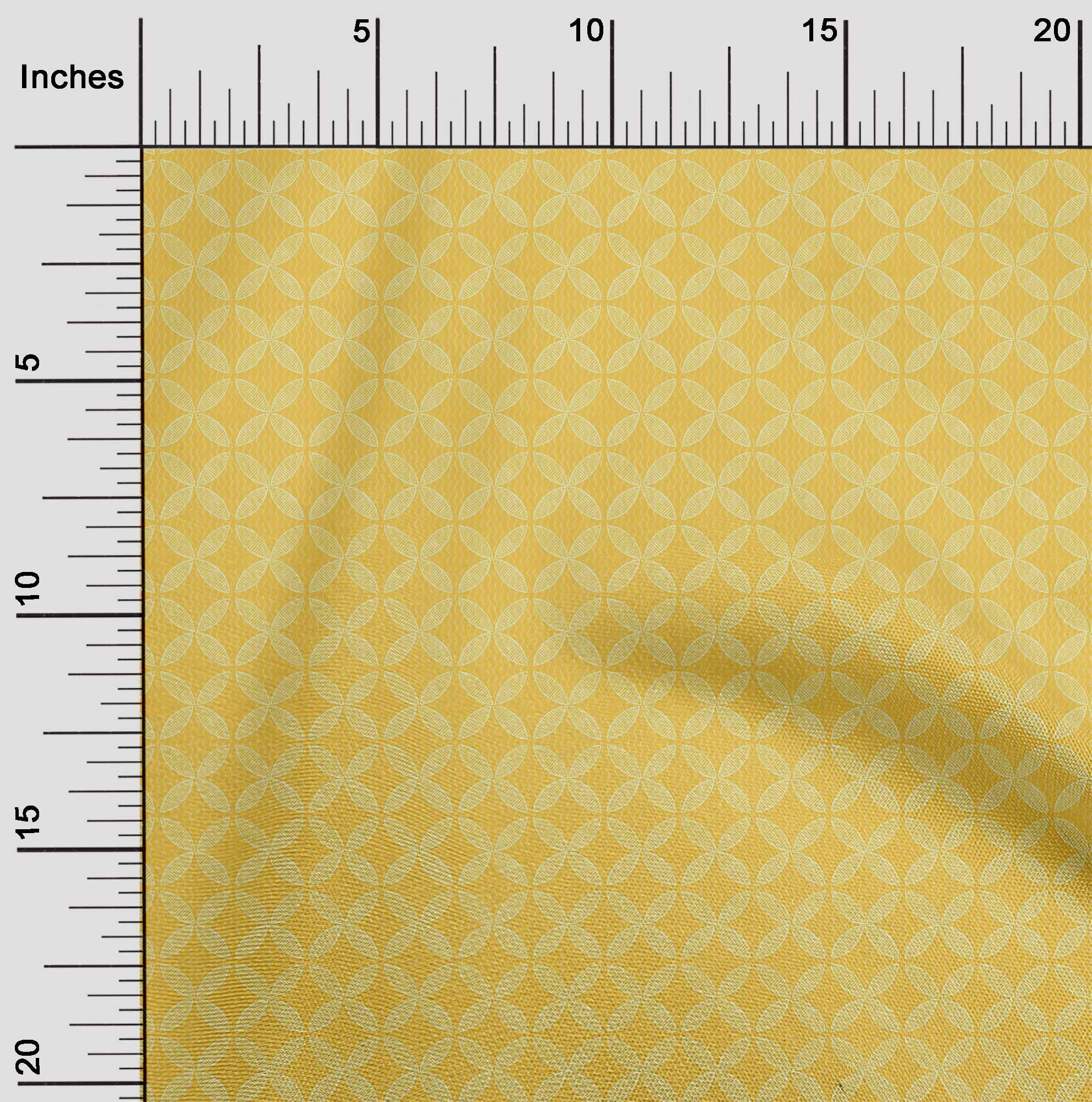 oneOone Cotton Poplin Fabric Floral & Chevron Block Print Fabric By Yard 42 Inch Wide - Walmart.com