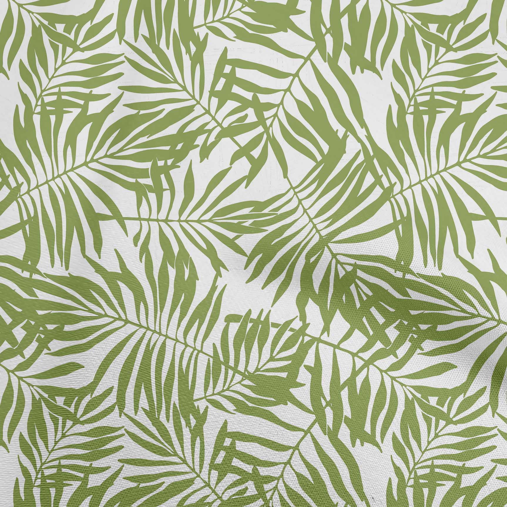 oneOone Cotton Poplin Twill Green Fabric Leaf Fabric For Sewing Printed ...