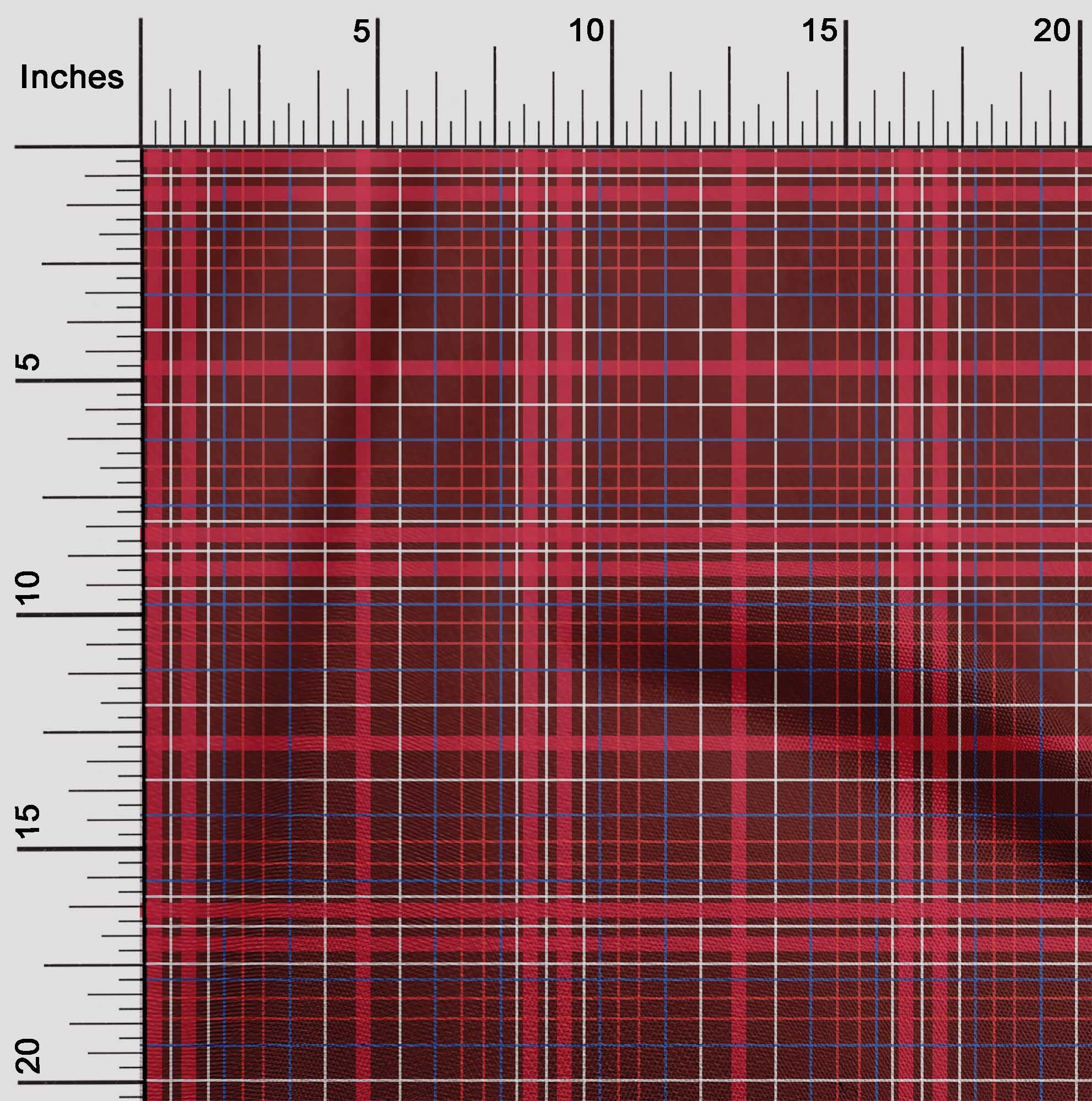 oneOone Cotton Poplin Twill Maroon Fabric Madras Check Diy Clothing ...