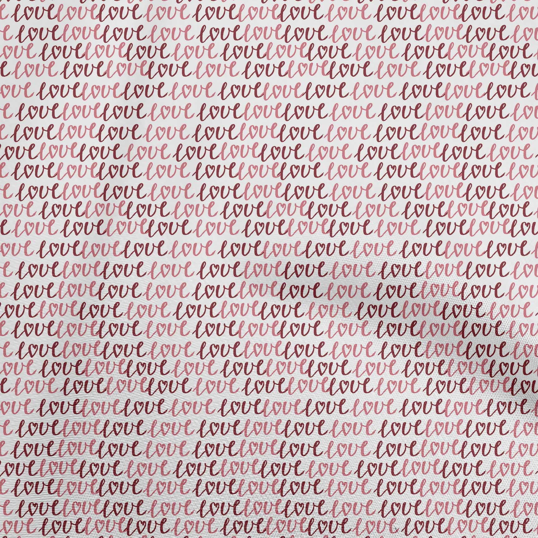 oneOone Cotton Silk Dark Rose Brown Fabric Writing Font Diy Clothing ...