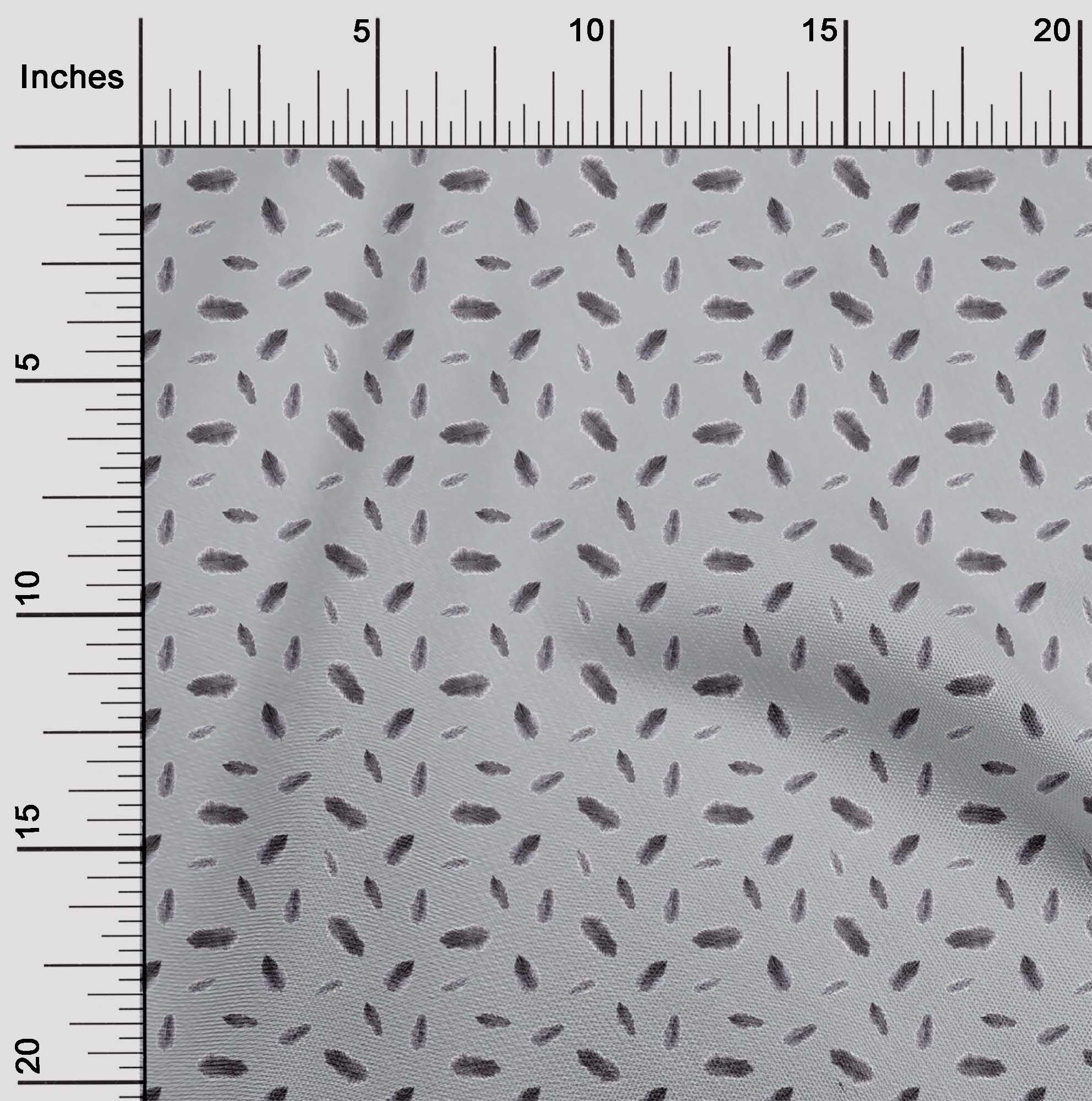 oneOone Cotton Silk Fabric Bird Feather Print Sewing Fabric BTY 42 Inch ...