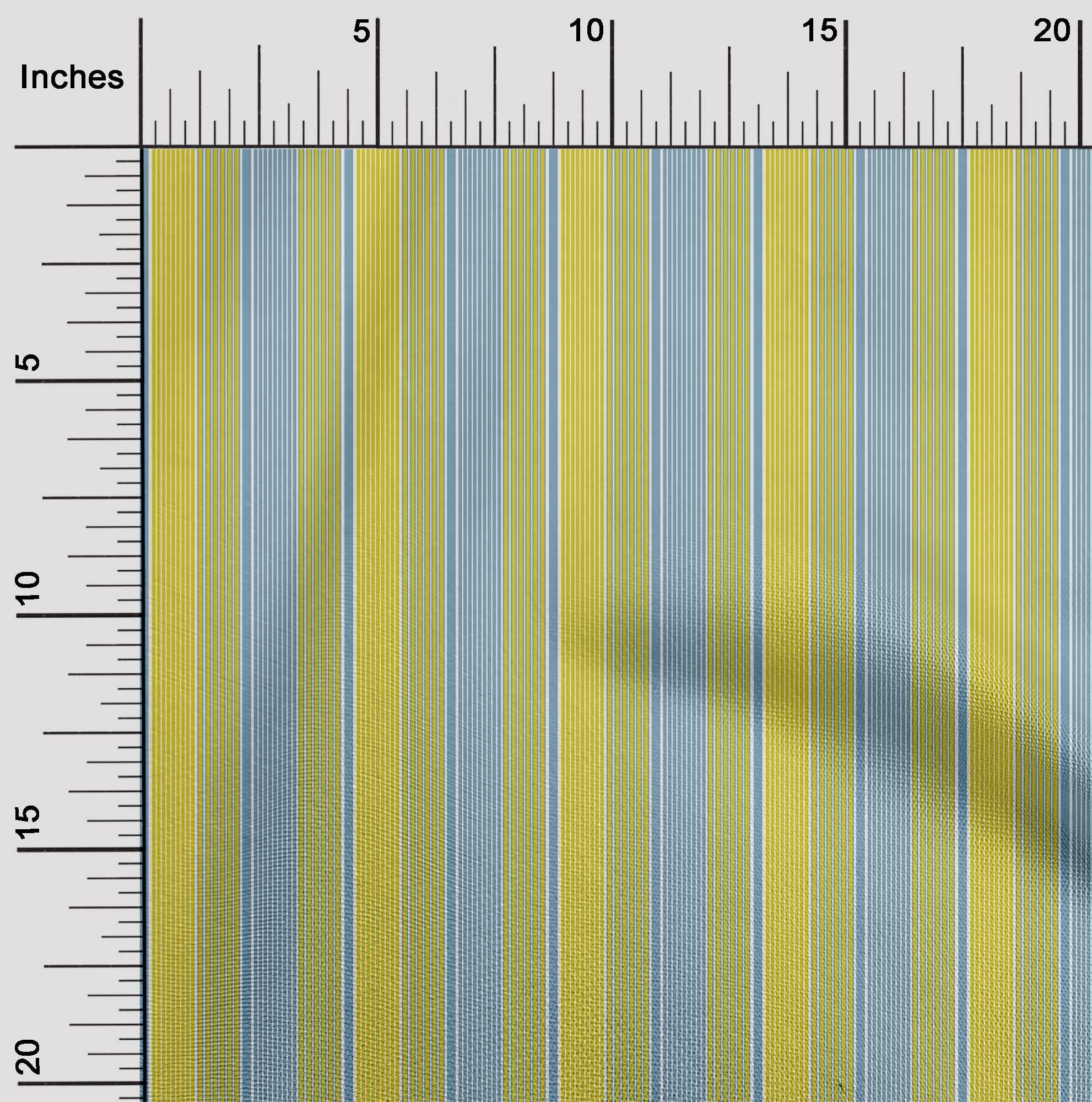 oneOone Cotton Silk Fabric Multicolor Stripe Fabric Prints By Yard 42 ...