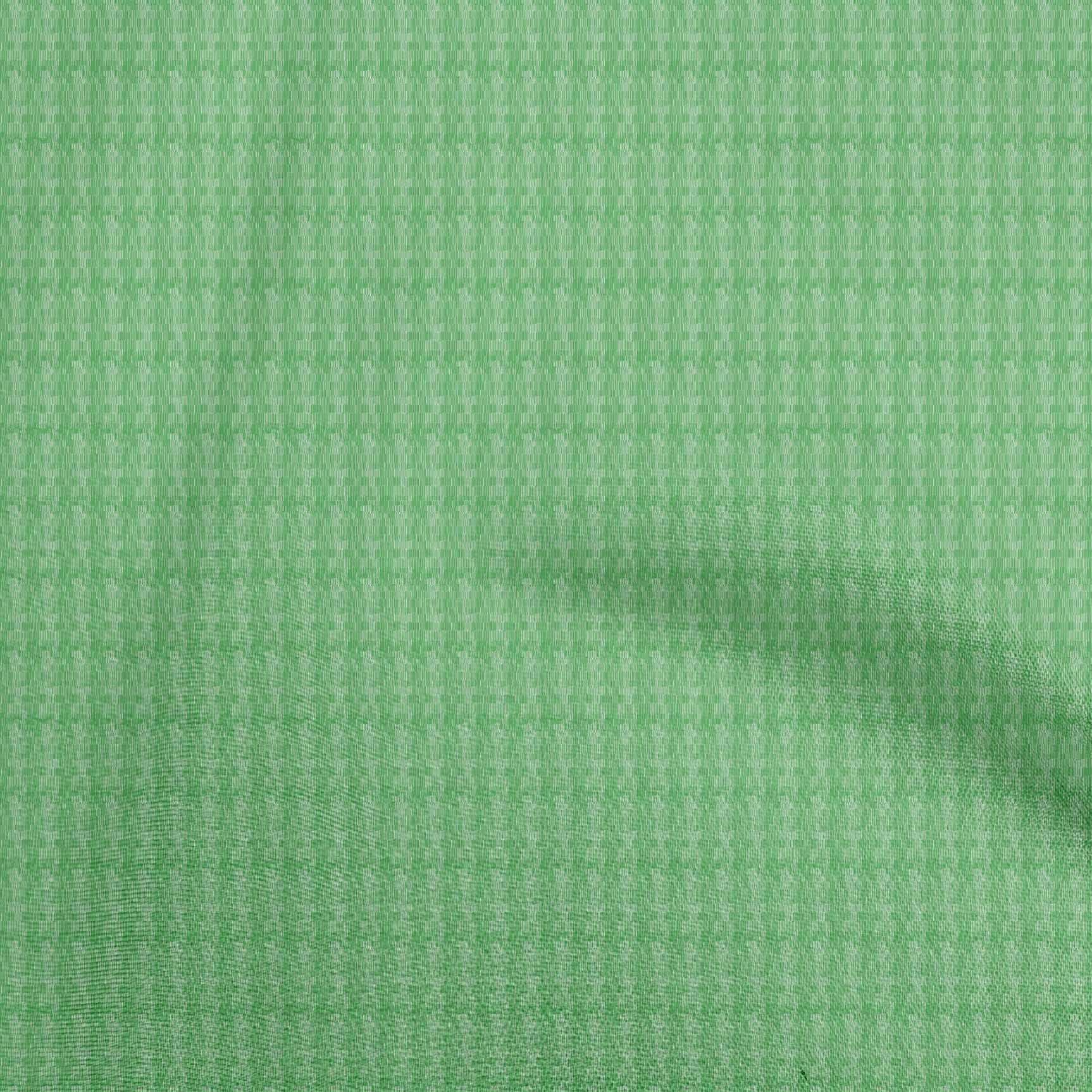 oneOone Cotton Silk Green Fabric Texture Sewing Material Print Fabric ...