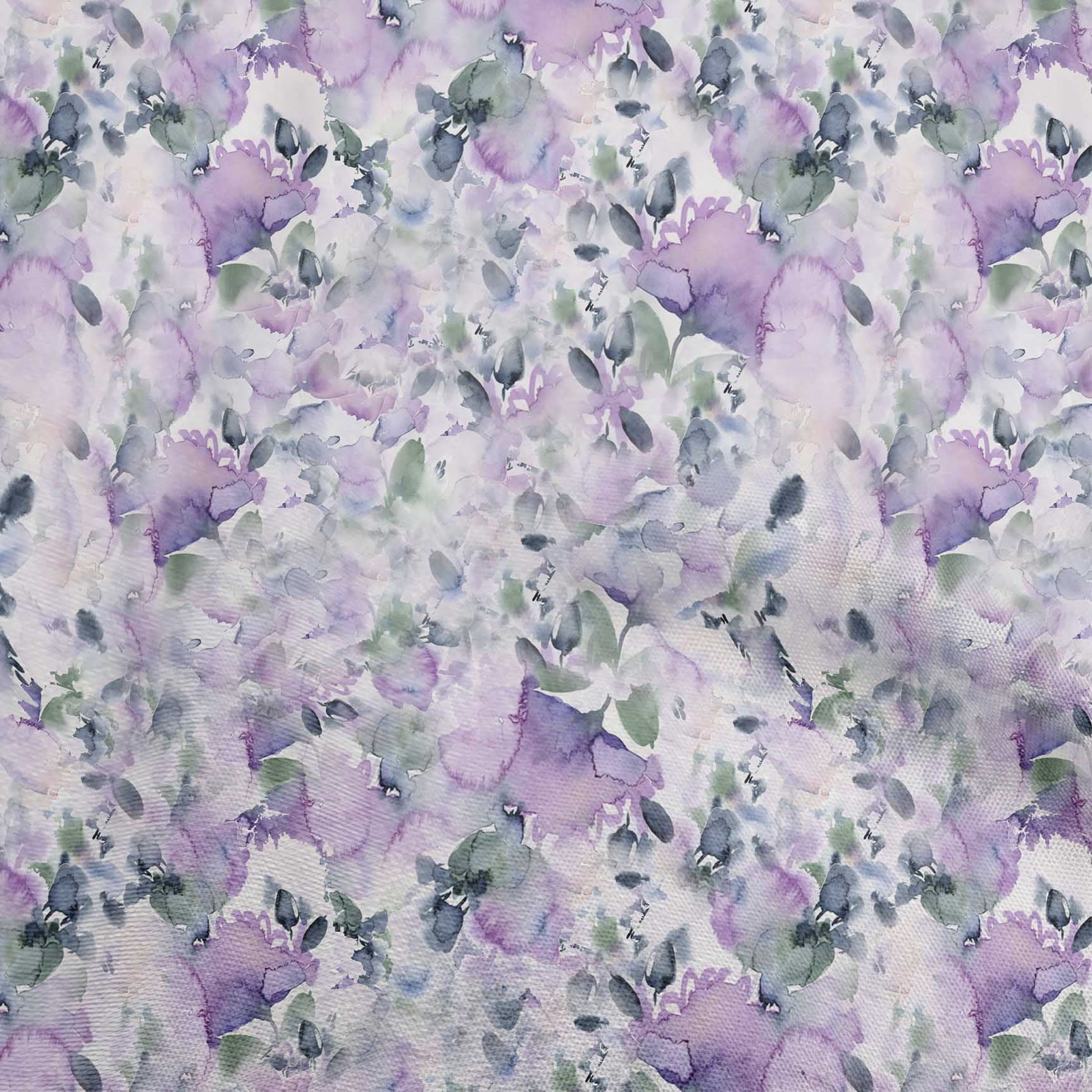 oneOone Cotton Silk Light Purple Fabric Floral Texture Diy Clothing ...