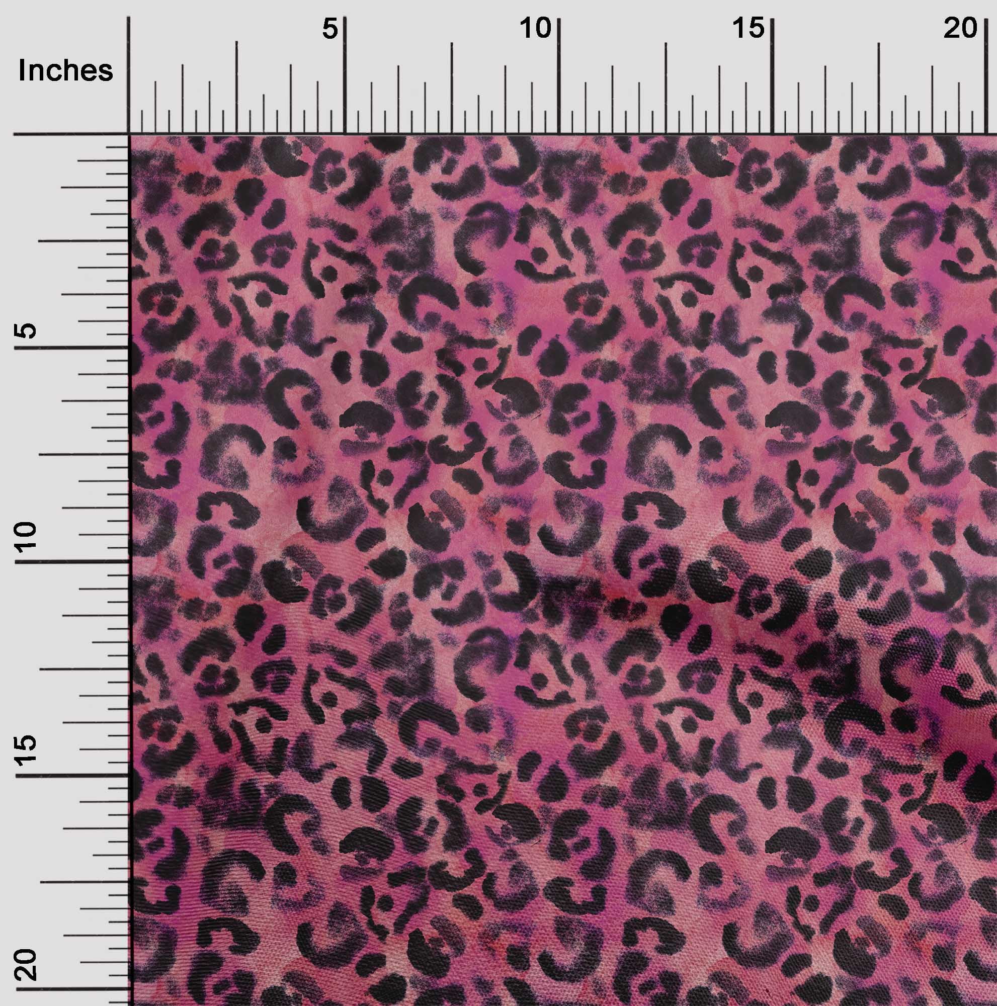 oneOone Cotton Silk Pink Fabric Animal Skin Dress Material Fabric Print ...