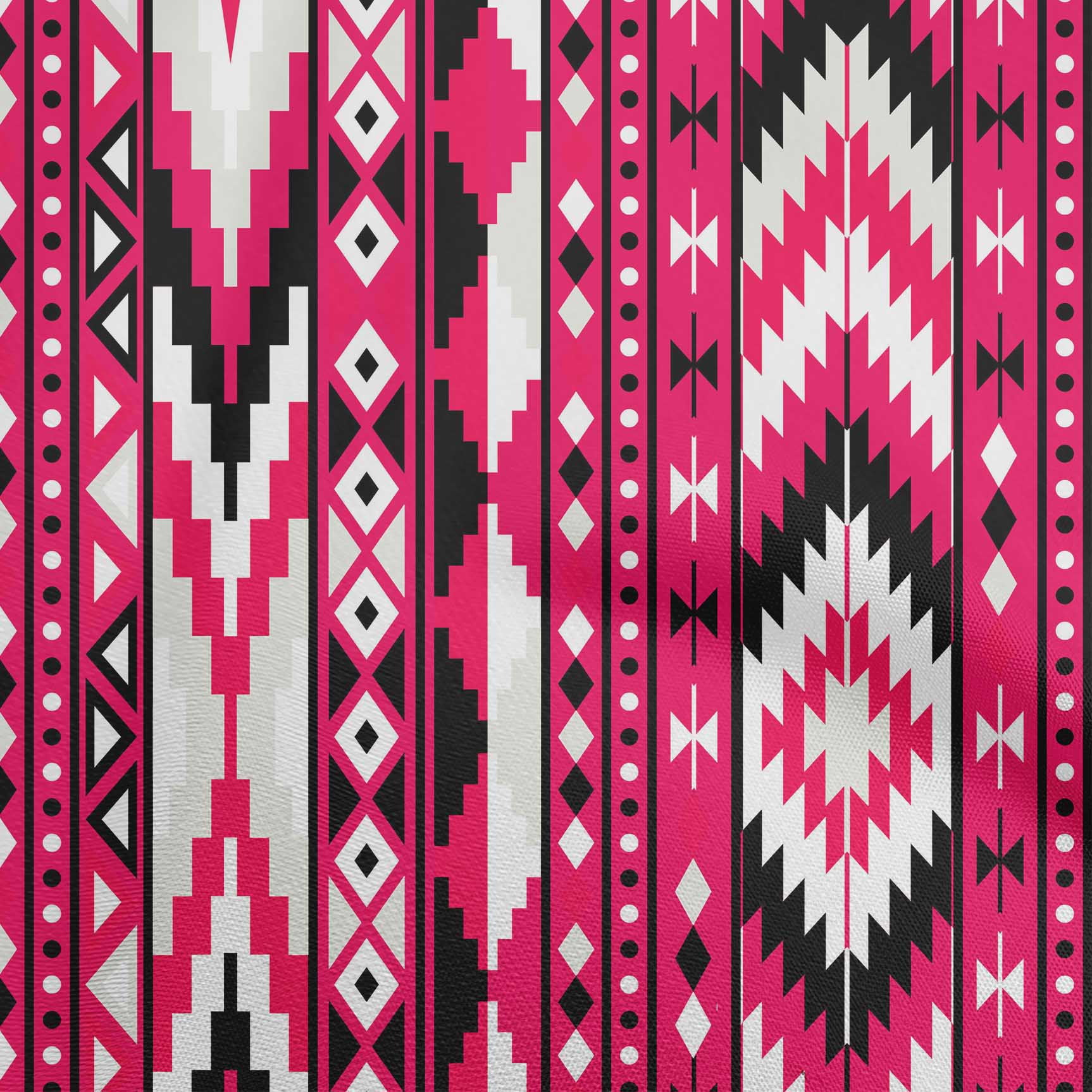 oneOone Cotton Silk Red Fabric Tribal Sewing Material Print Fabric By ...