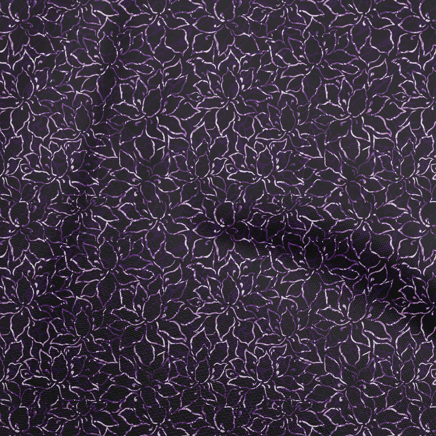oneOone Cotton Silk Violet Fabric Aian Batik Dress Material Fabric ...